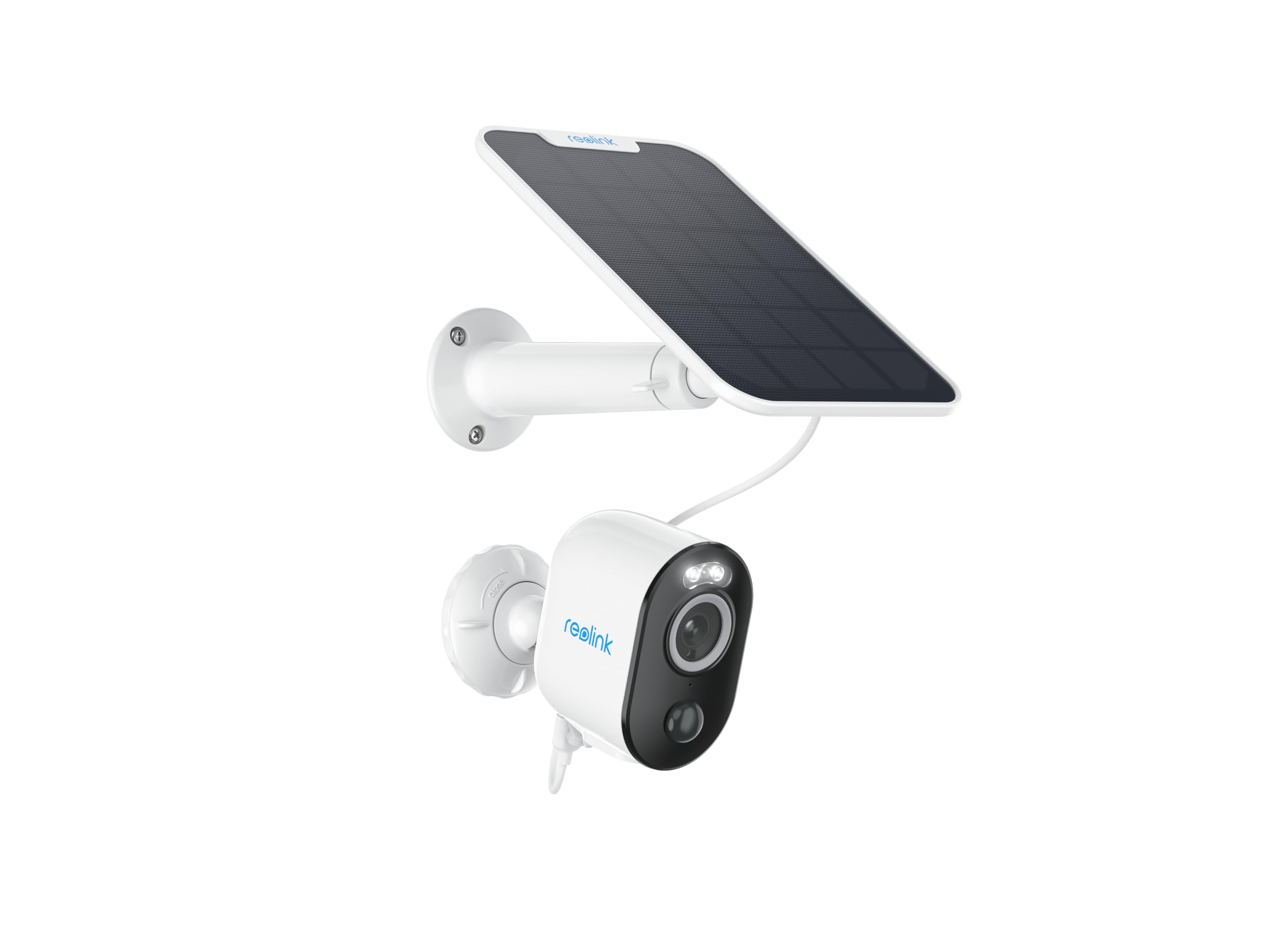 REOLINK Security Camera Wireless Outdoor, 2K 4MP Night Vision with Spotlight, 2.4/5Ghz Dual-Band WiFi, Wire-Free Battery Solar Powered, Human/Vehicle Smart Detection, Argus 3 Pro with Solar Panel
