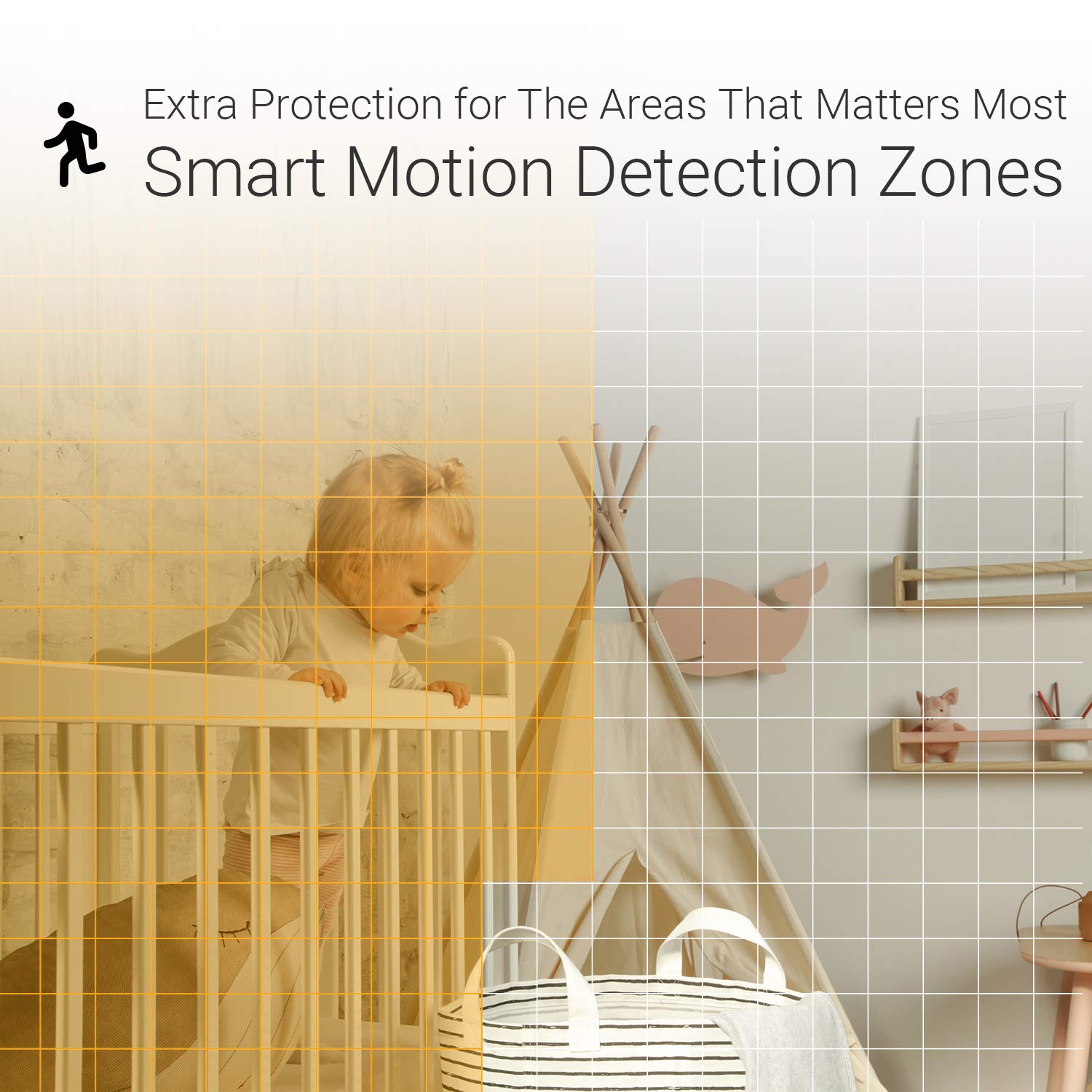EZVIZ Indoor Security Camera 1080P WiFi Baby Monitor, Smart Motion Detection, Two-Way Audio, 40ft Night Vision, Works with Alexa & Google Assistant(C1C)