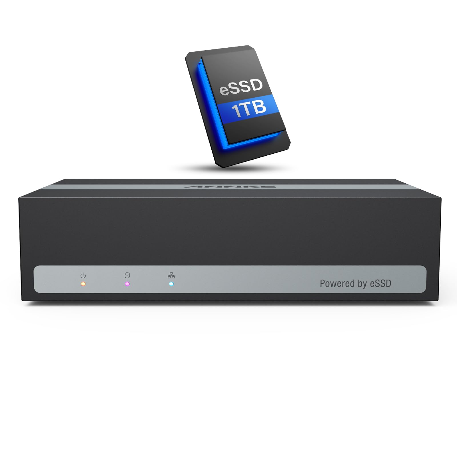ANNKE 8 Channel 5MP Lite Security DVR Recorder with 1TB Hard Drive, H.265+ Hybrid 5-in-1 Surveillance DVR, Human & Vehicle Detection, Supports 8CH Analog and 2 IP Cameras for 24/7 Home CCTV