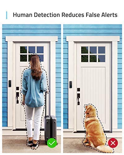 eufy Security Wi-Fi Video Doorbell, 2K Resolution, Real-Time Response, No Monthly Fees, Secure Local Storage, Free Wireless Chime (Require Existing Doorbell Wire, 16-24 VAC, 30 VA or above) (Renewed)