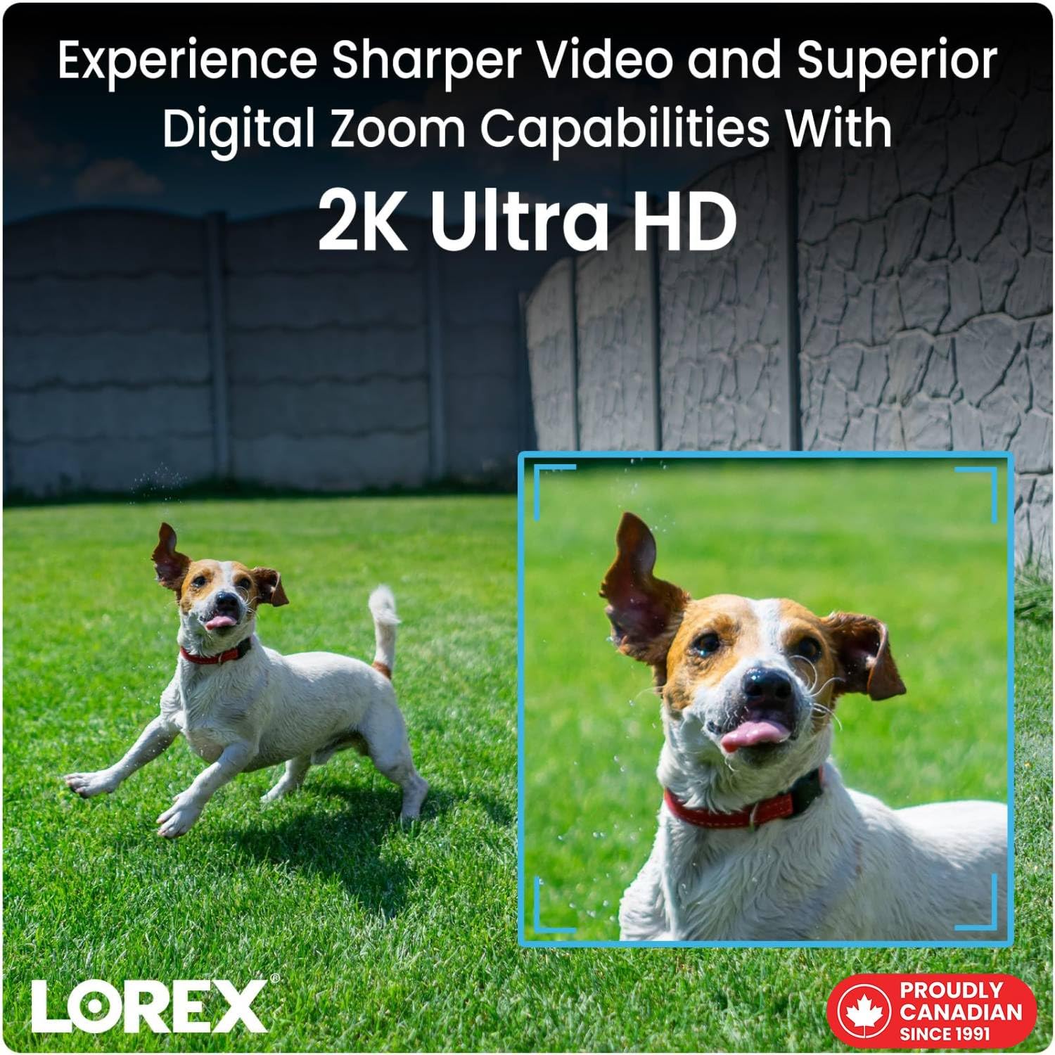 Lorex Pan & Tilt Indoor Security Camera, Wireless 2K WiFi Camera with Person Detection, Two-Way Talk and Smart Home Compatibility, 16GB MicroSD, 1 Camera