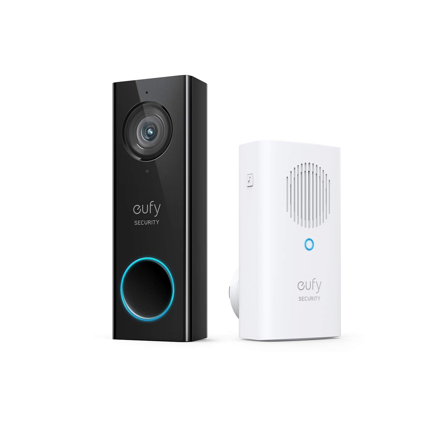 eufy Security, Wi-Fi Video Doorbell, 2K Resolution, No Monthly Fees, Local Storage, Human Detection, with Wi-Fi ChimeāRequires Existing Doorbell Wires and Installation Experience, 16-24 VAC, 30 VA