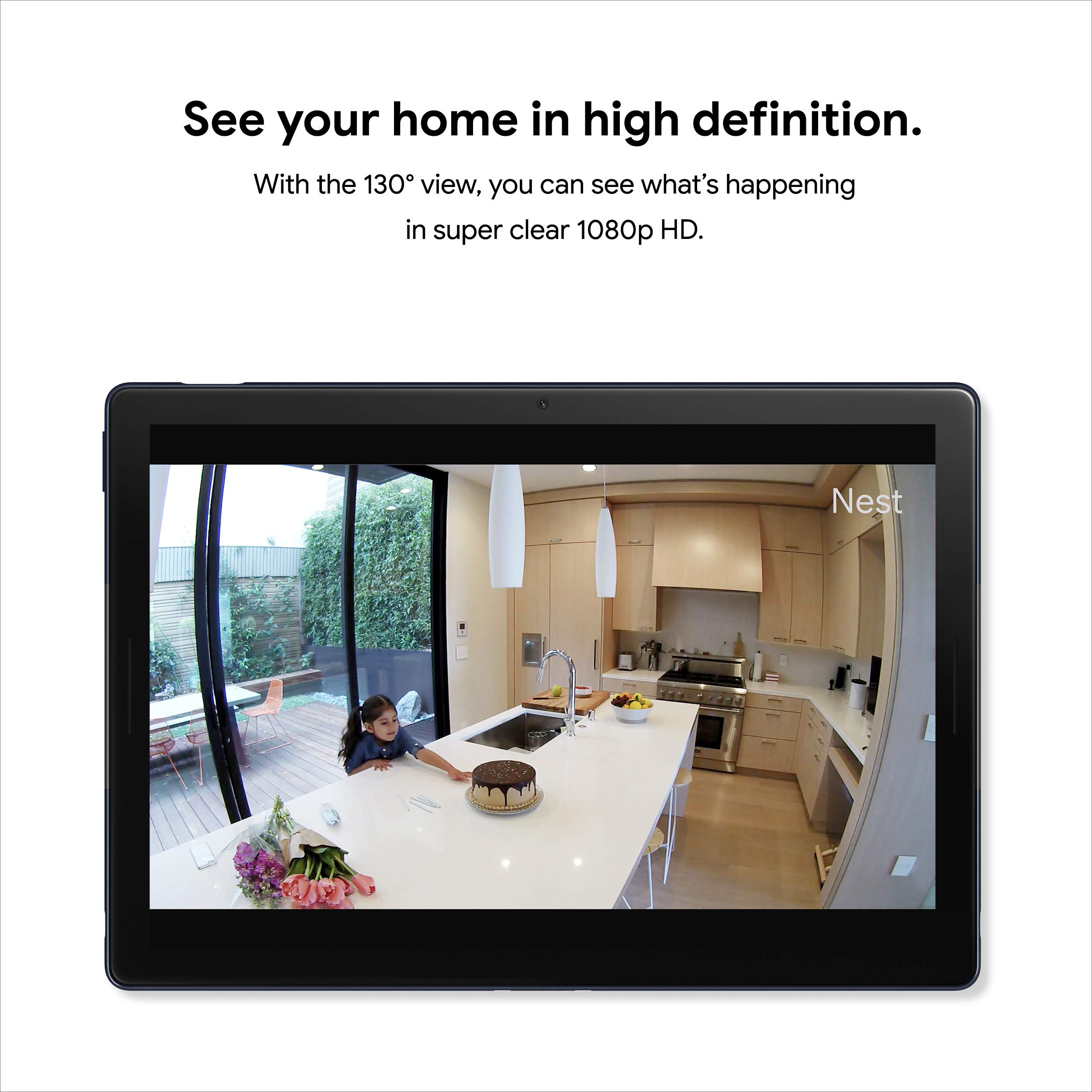 Google Nest Cam Indoor - 1st Generation - Wired Indoor Camera - Control with Your Phone and Get Mobile Alerts - Surveillance Camera with 24/7 Live Video and Night Vision