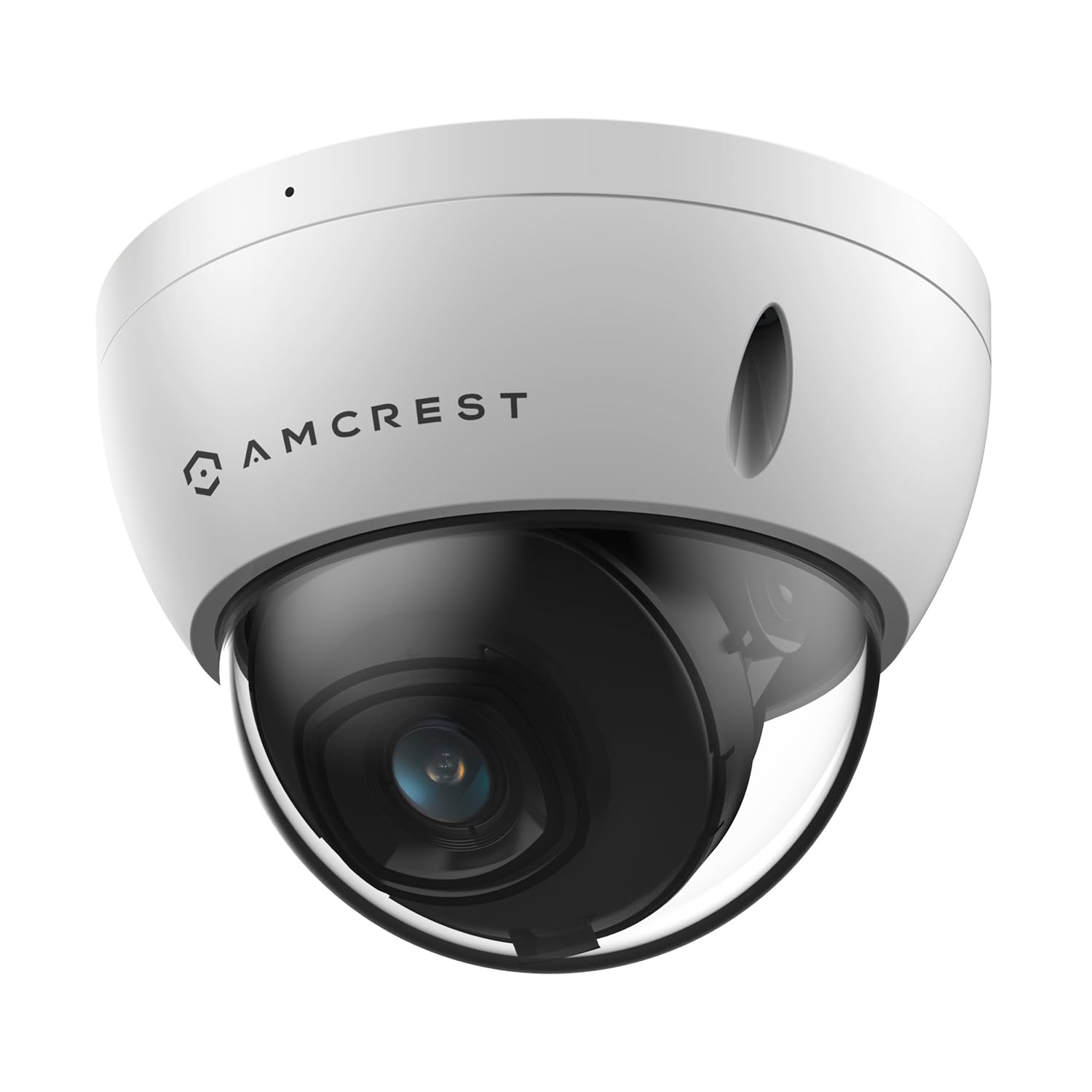 Amcrest 5MP POE Camera, Outdoor Vandal Dome Security POE IP Camera, 5-Megapixel, 98ft NightVision, 2.8mm Lens, IP67, IK10 Resistance, MicroSD 256GB (Sold Separately), Cloud, NVR (IP5M-D1188EW-28MM)