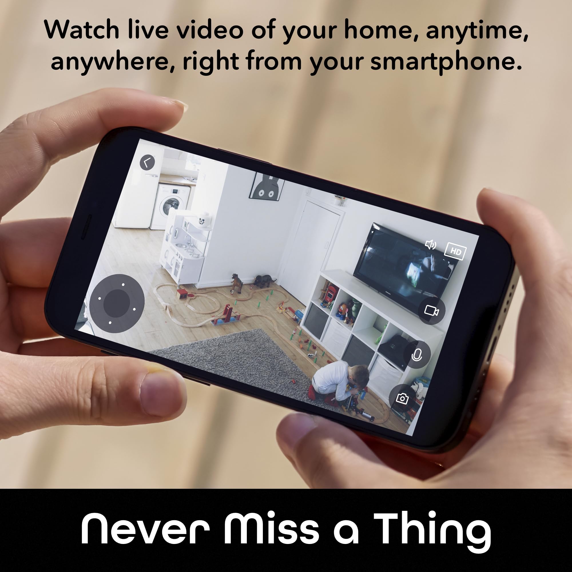 Scope 1080p HD Smart Auto-Tracking Security Camera, White