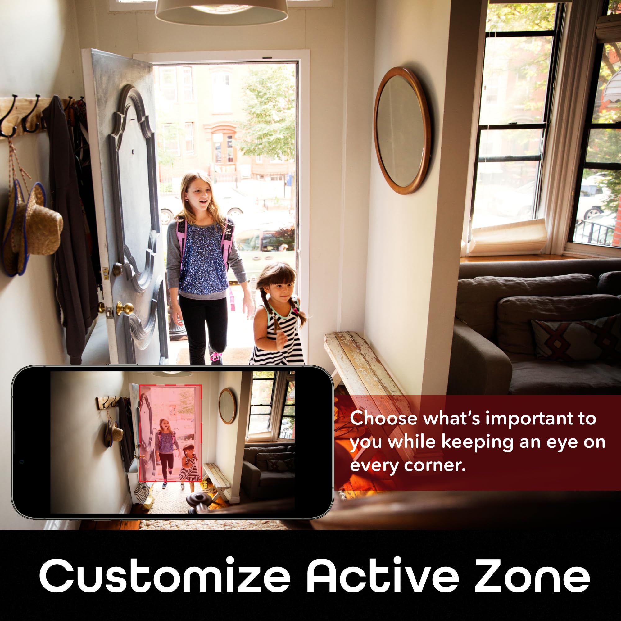 Scope 1080p HD Smart Auto-Tracking Security Camera, White
