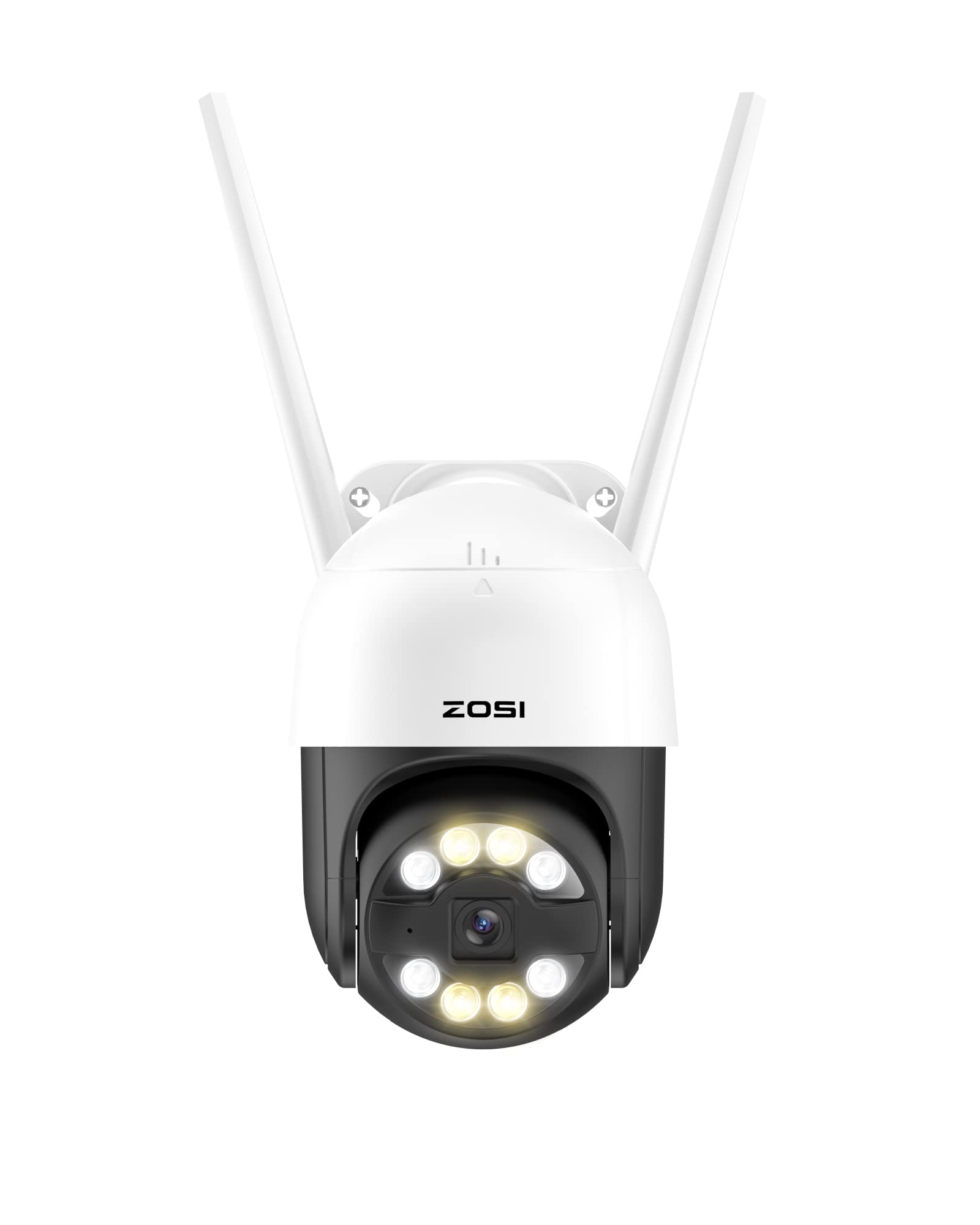 ZOSI C289 1080P WiFi Pan/Tilt Outdoor Security Camera,Home Surveillance PTZ IP Camera,Smart Light Siren Alarm,Color Night Vision,2-Way Audio,Person Vehicle Detection,Phone Remote,Waterproof Setting