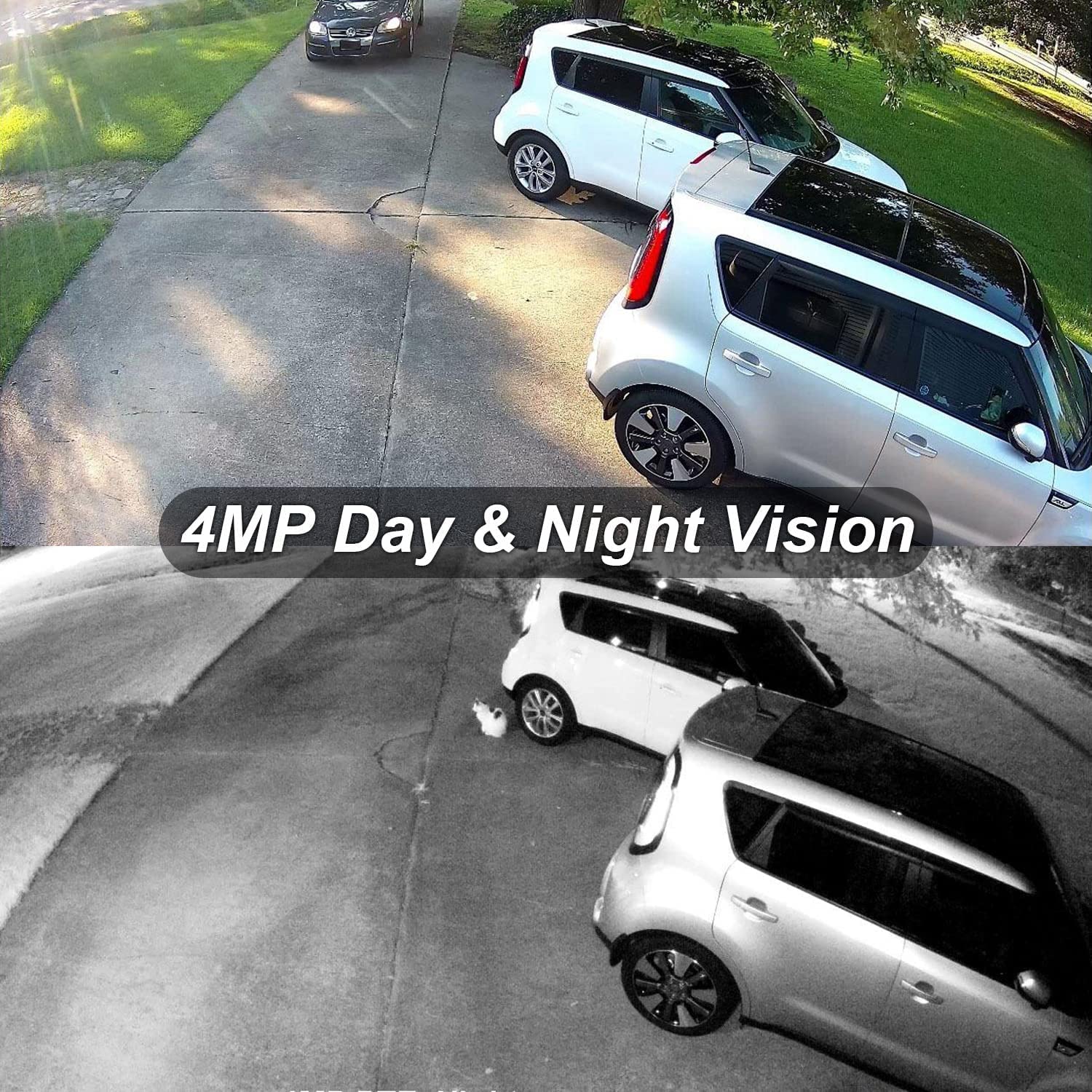 Anpviz 4MP PoE IP Dome Camera with Microphone/Audio, IP Security Camera Outdoor Night Vision 98ft Waterproof IP66 Indoor Wide Angle 2.8mm 24/7 Recording #IPC-D240W-S