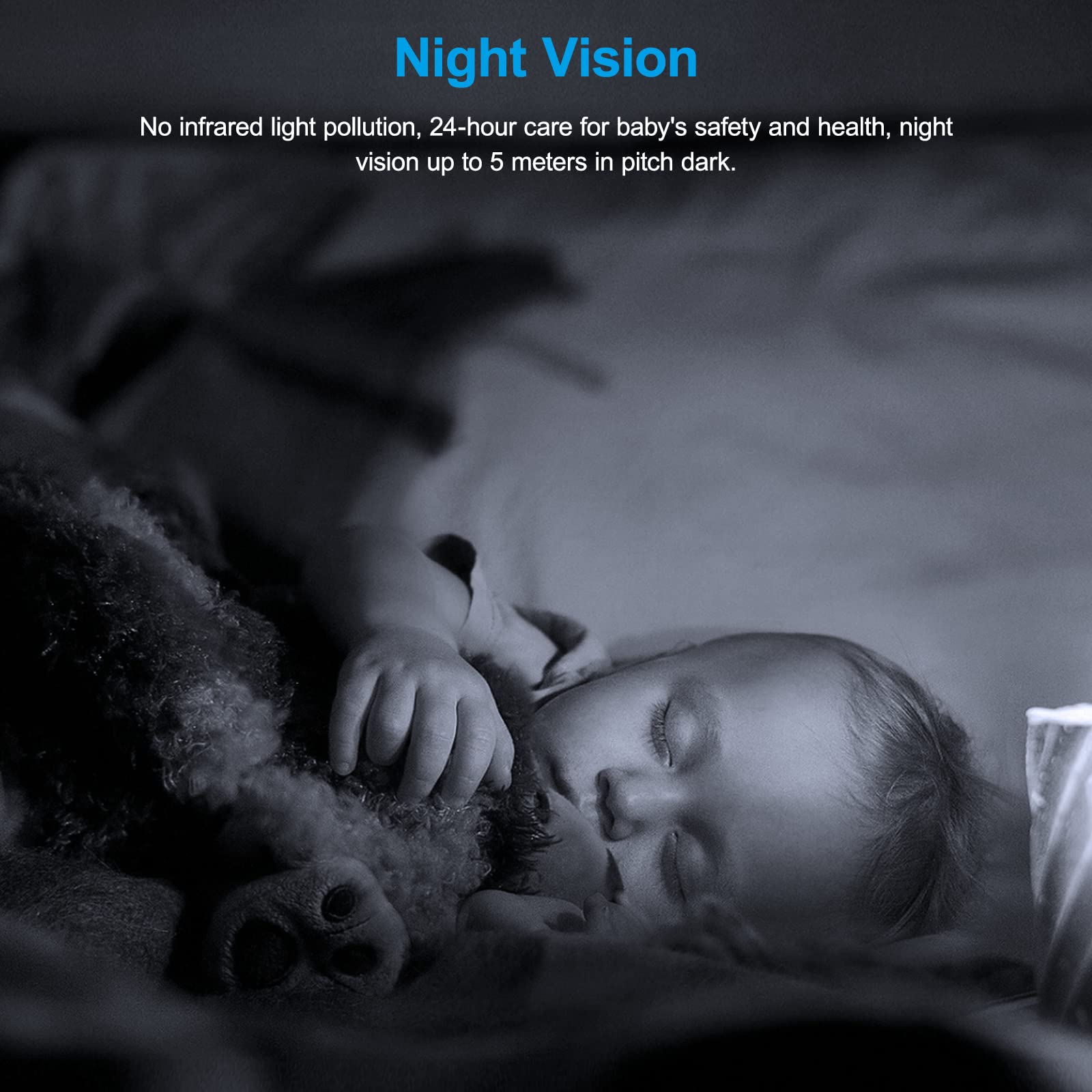 wansview Wireless Security Camera, IP Camera 1080P HD, WiFi Home Indoor Camera for Baby/Pet/Nanny, 2 Way Audio Night Vision, Works with Alexa, with TF Card Slot and Cloud