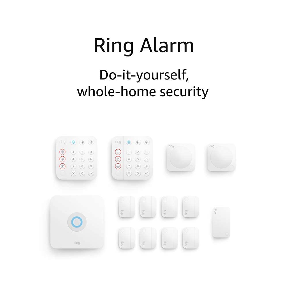 Ring Alarm 14-piece kit (2nd Gen) β home security system with optional 24/7 professional monitoring β Works with Alexa