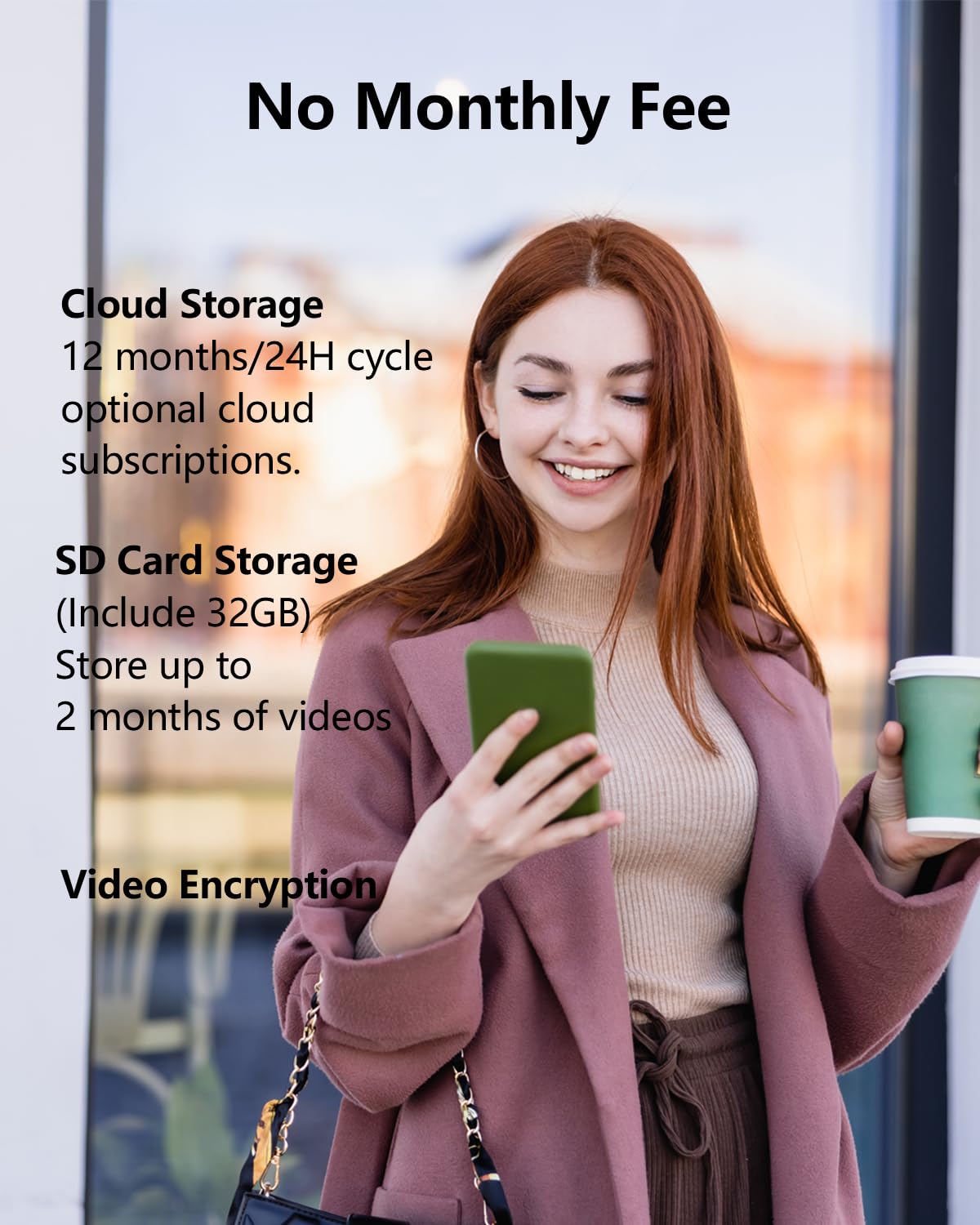 Doorbell Camera Wireless WiFi Video Doorbell Two-Way Audio Human PIR Motion Detection HD Security Camera Real-Time Video for iOS & Android Phone