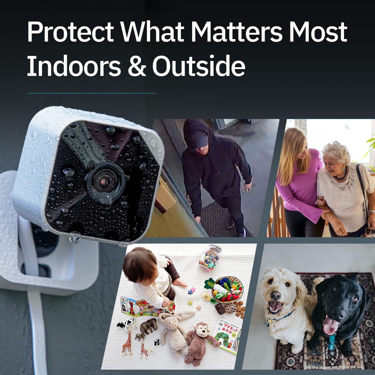 Abode Cam 2 | Indoor/Outdoor WiFi Connected Security Camera with Full Color Low-Light Video, Motion Detection, and Two-Way Voice