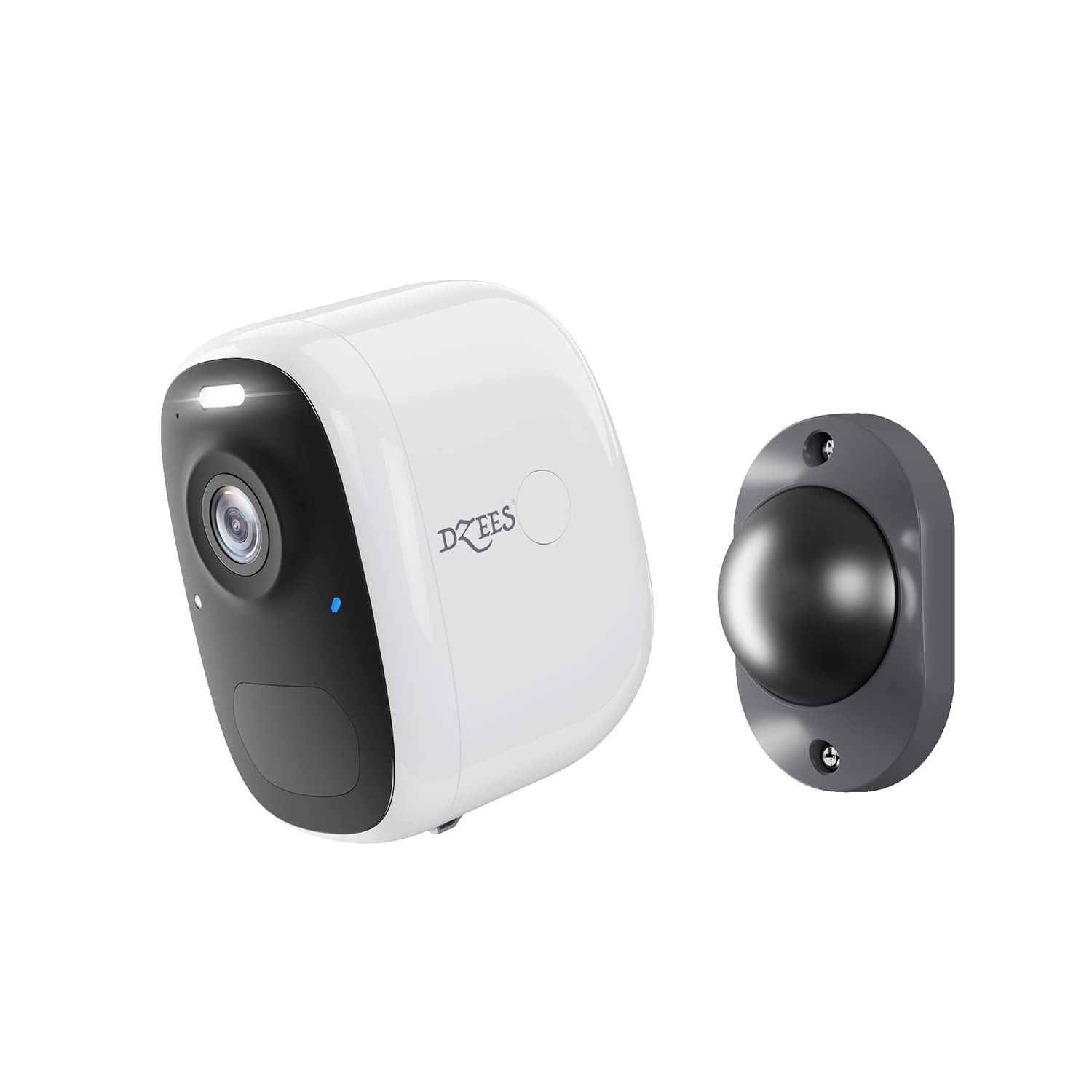 Dzees Wireless Security Camera Outdoor with Magnetic Mount, 4MP Battery Powered Security Cameras Wireless Outdoor for Home Security, AI Motion Detection/2-Way Talk/Color Night Vision/Ip66/Cloud/SD
