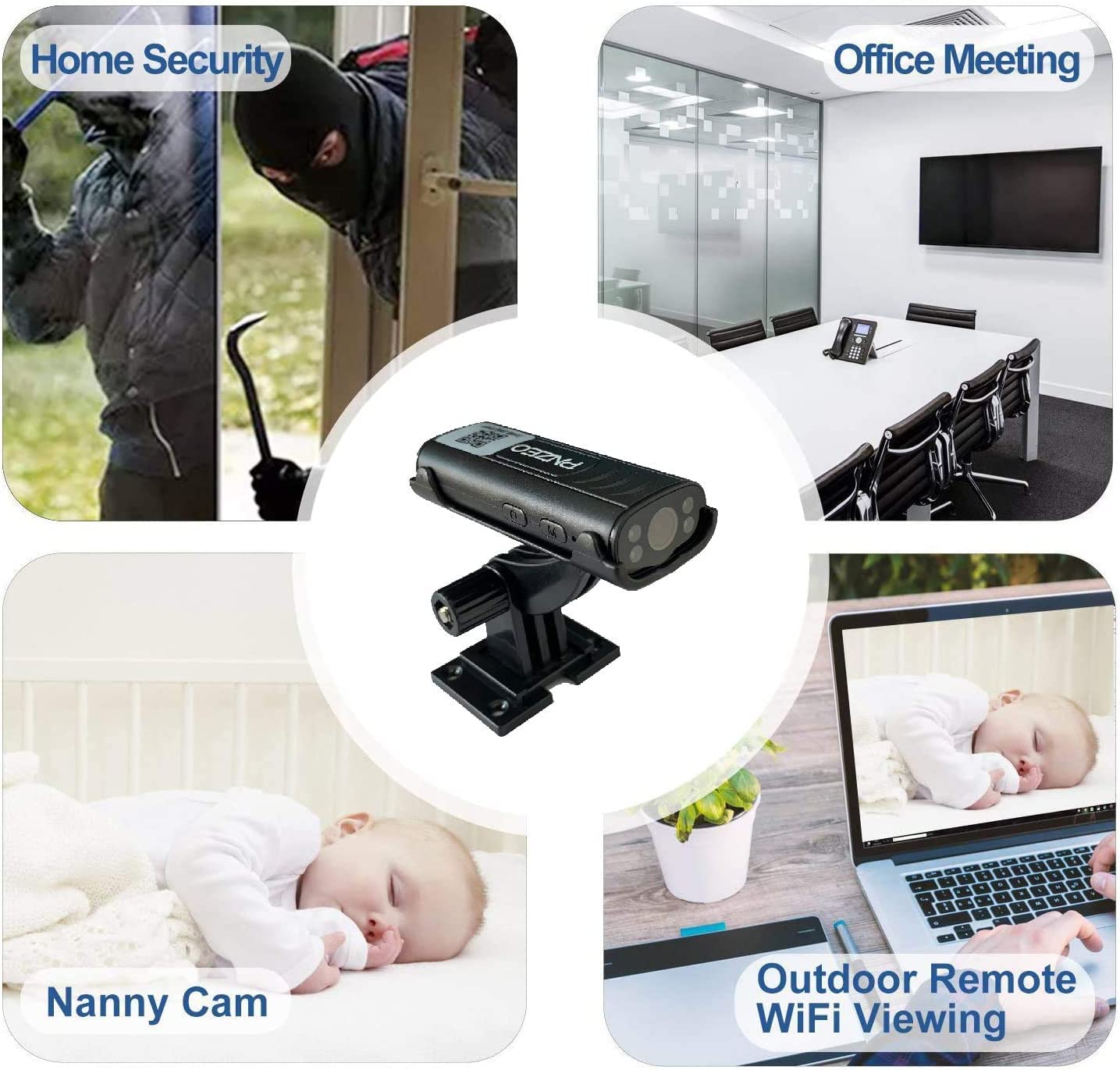 Hidden Security Cameras HUOMU Mini spy cam 1080P HD Wireless WiFi Remote View Tiny Home Surveillance Cameras Indoor Outdoor Video Recorder Smart Motion Detection