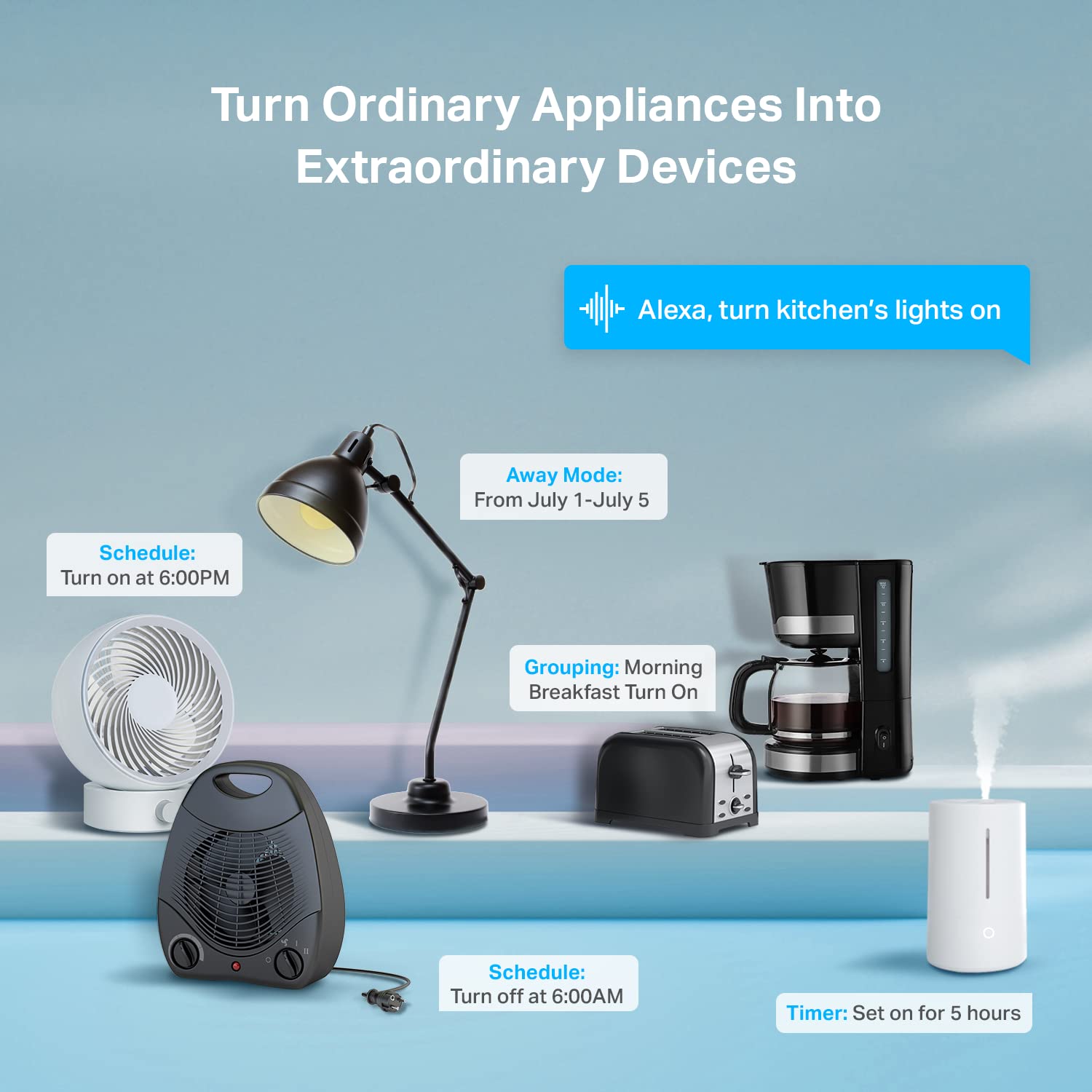 Kasa Smart Plug Ultra Mini 15A, Smart Home Wi-Fi Outlet Works with Alexa, Google Home & IFTTT, No Hub Required, UL Certified, 2.4G WiFi Only, 2-Pack(EP10P2) , White