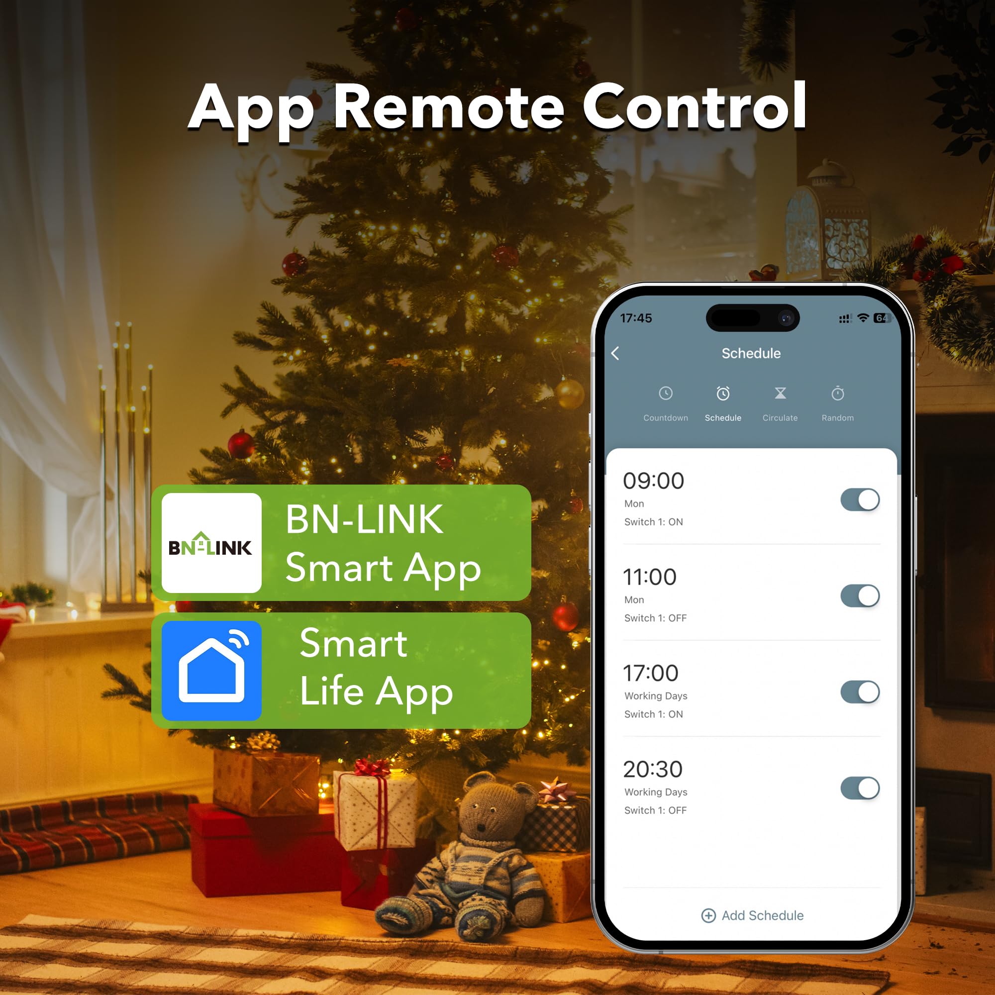 BN-LINK WiFi Heavy Duty Smart Plug Outlet, No Hub Required with Timer Function, White, Compatible with Alexa and Google Assistant, 2.4 Ghz Network Only (2 Pack)
