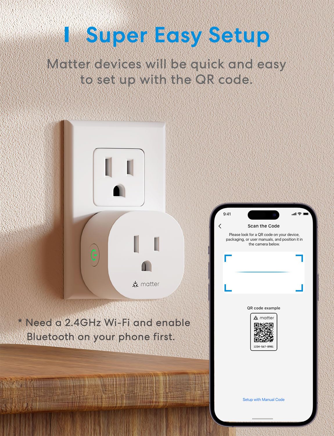 Meross Wi-Fi Smart Plug Mini, 15 Amp & Reliable Wi-Fi Connection, Support Alexa, Google Assistant, Remote Control, Timer, Occupies Only One Socket, 2.4G WiFi Only, 4 Pack