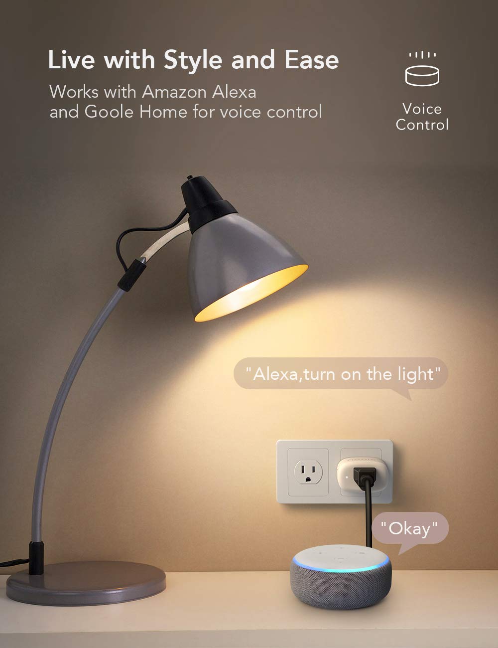 Nooie Bluetooth Smart Plug, WiFi Mini Smart Outlet, Remote/Voice Control, Works with Alexa Google Home, Schedule Timer, Child Lock, ETL Certified, 2.4G (4 Packs)