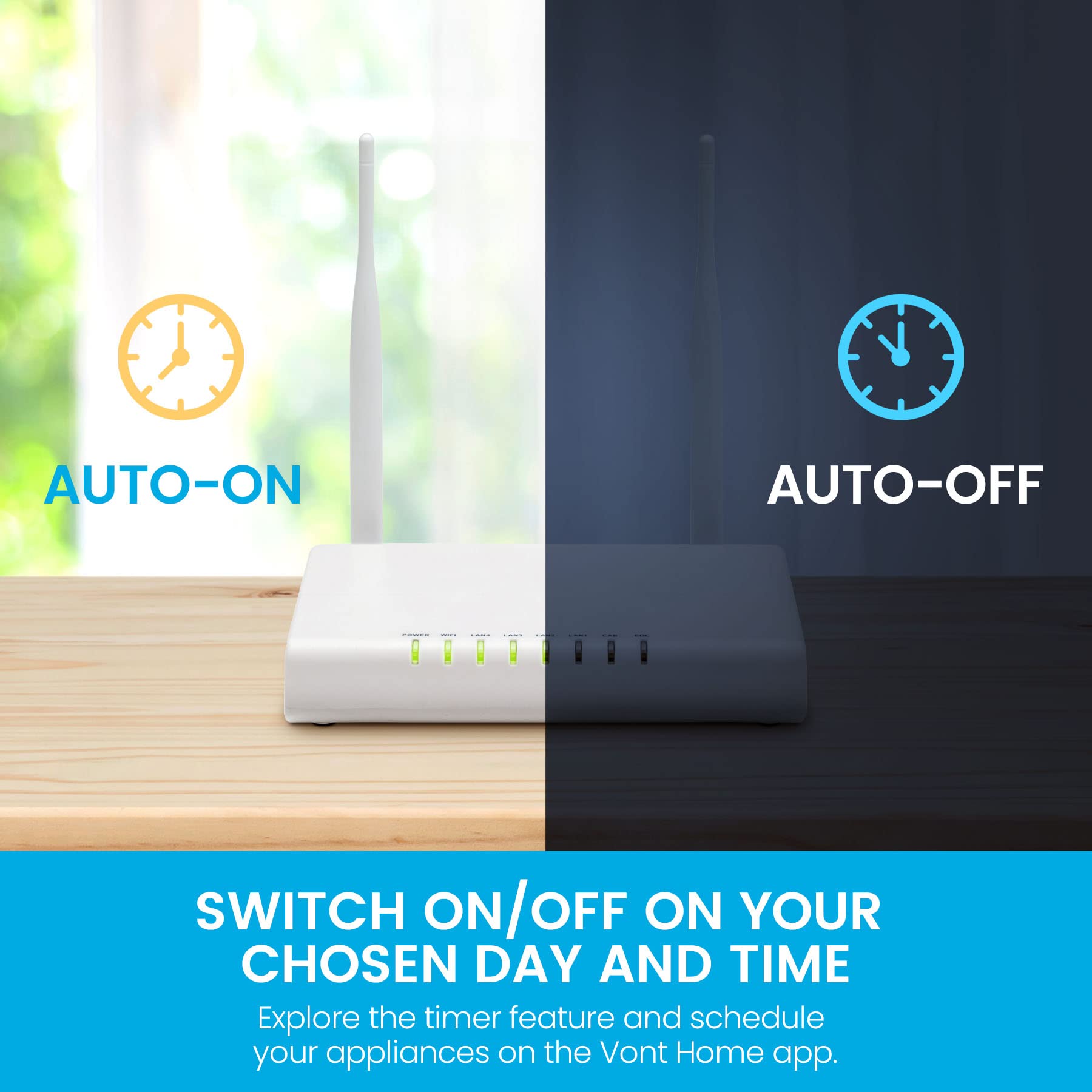 Vont Smart Plug [2 Pack] Alexa Smart Plugs, WiFi + Bluetooth, Google Assistant & IFTTT, Voice Command, Timer & Schedules, Control Anywhere, Vacation Mode, ETL & FCC Certified, No Hub Required