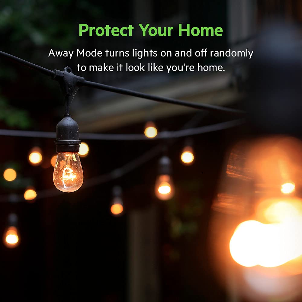 WeMo WiFi Outdoor Smart Plug - Voice Control Works With Alexa, Hey Google & Homekit - Smart Outlet to Control Smart Home Lights, Holiday Decor & Other Outdoor Devices - Weather-Resistant Design