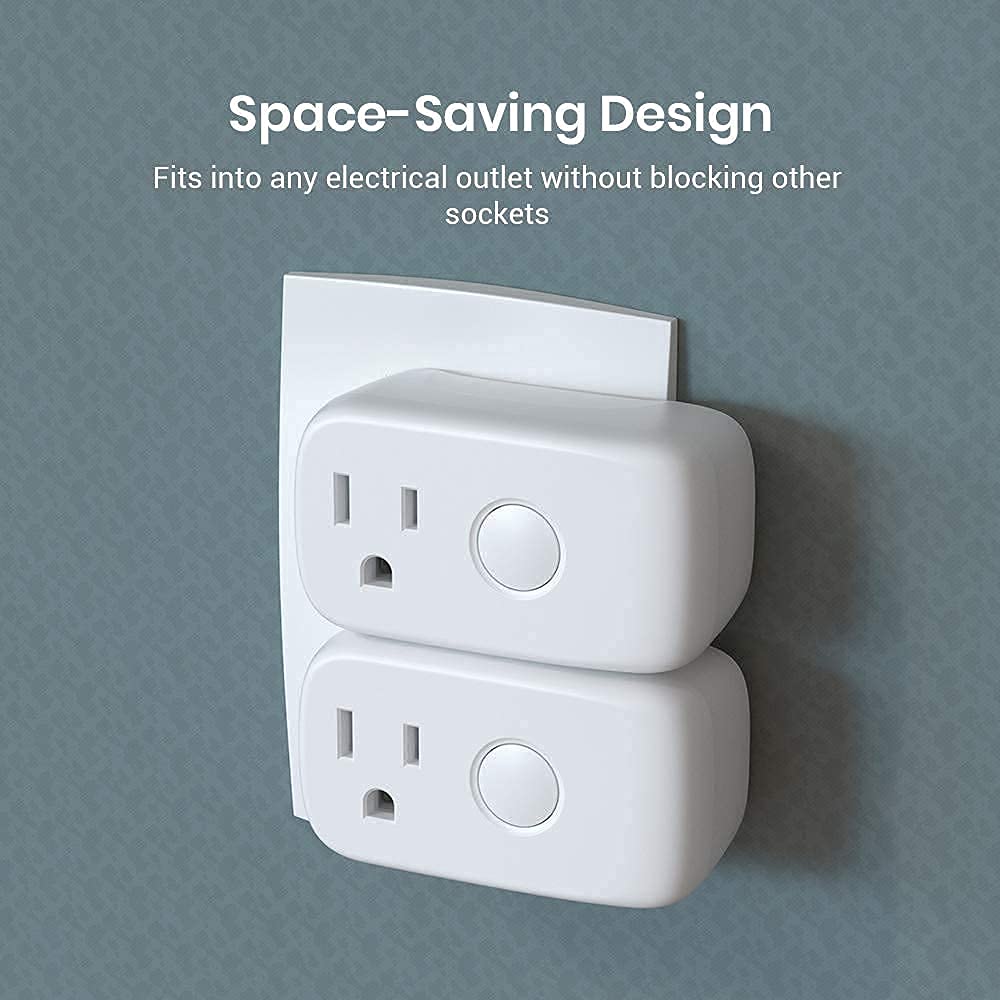 BroadLink Smart Plug Mini, Smart Wi-Fi Timer Outlet Socket Works with Alexa, Google Home, IFTTT, Support Both 2.4G and 5G Wi-Fi