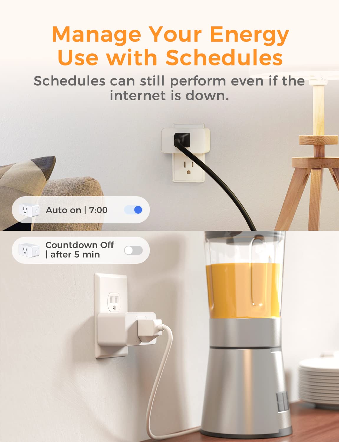 Smart Plug WiFi Outlet Work with Apple HomeKit, Siri, Alexa, Google Home, Refoss Smart Socket with Timer Function, Remote Control, No Hub Required, 15A, 2 Pack