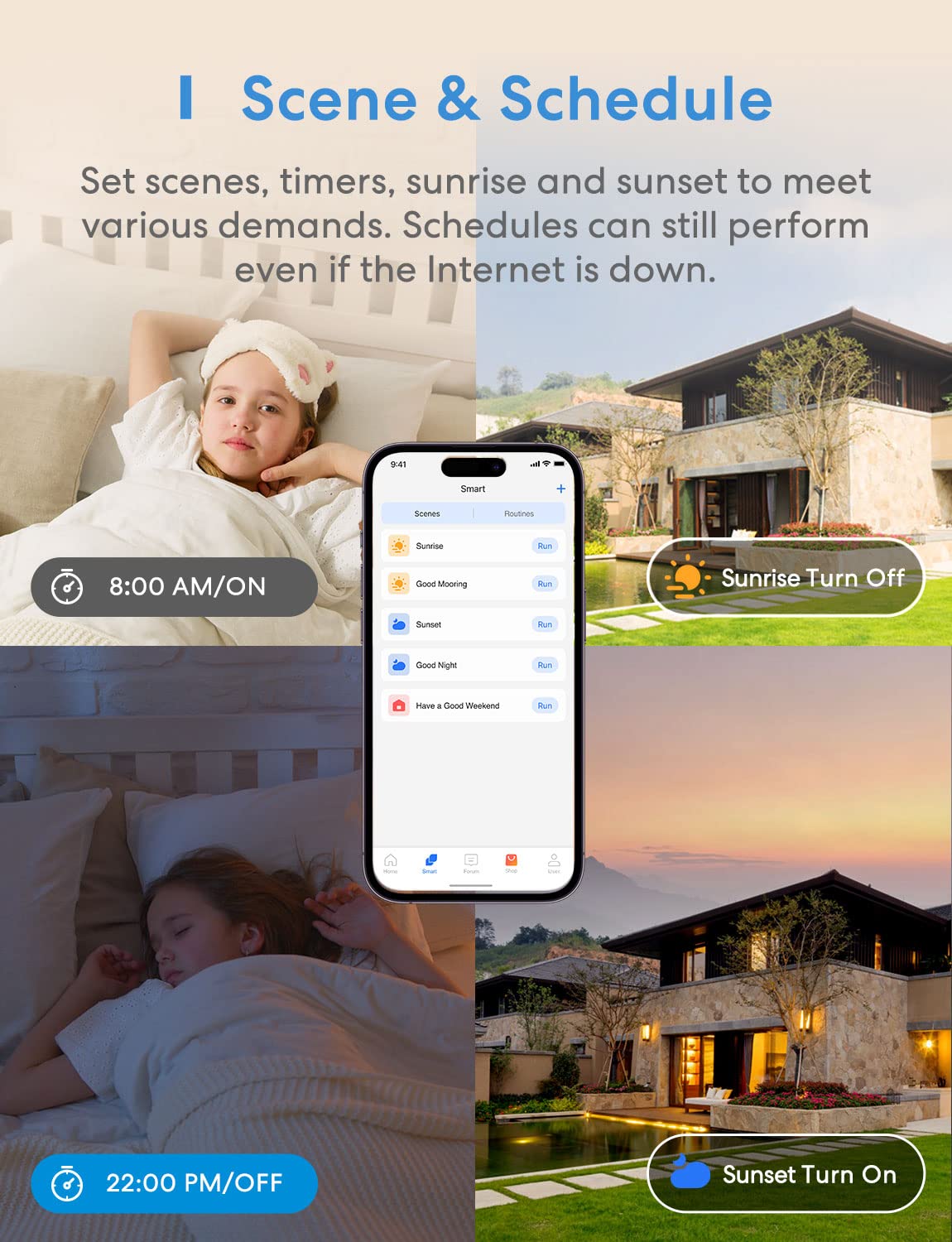 Smart Dimmer Switch Single Pole, Meross Smart 2.4GHz WiFi Light Switch for Dimmable LED, Compatible with Alexa Google Assistant and SmartThings, Neutral Wire Required, Remote Control Schedule,1 Pack