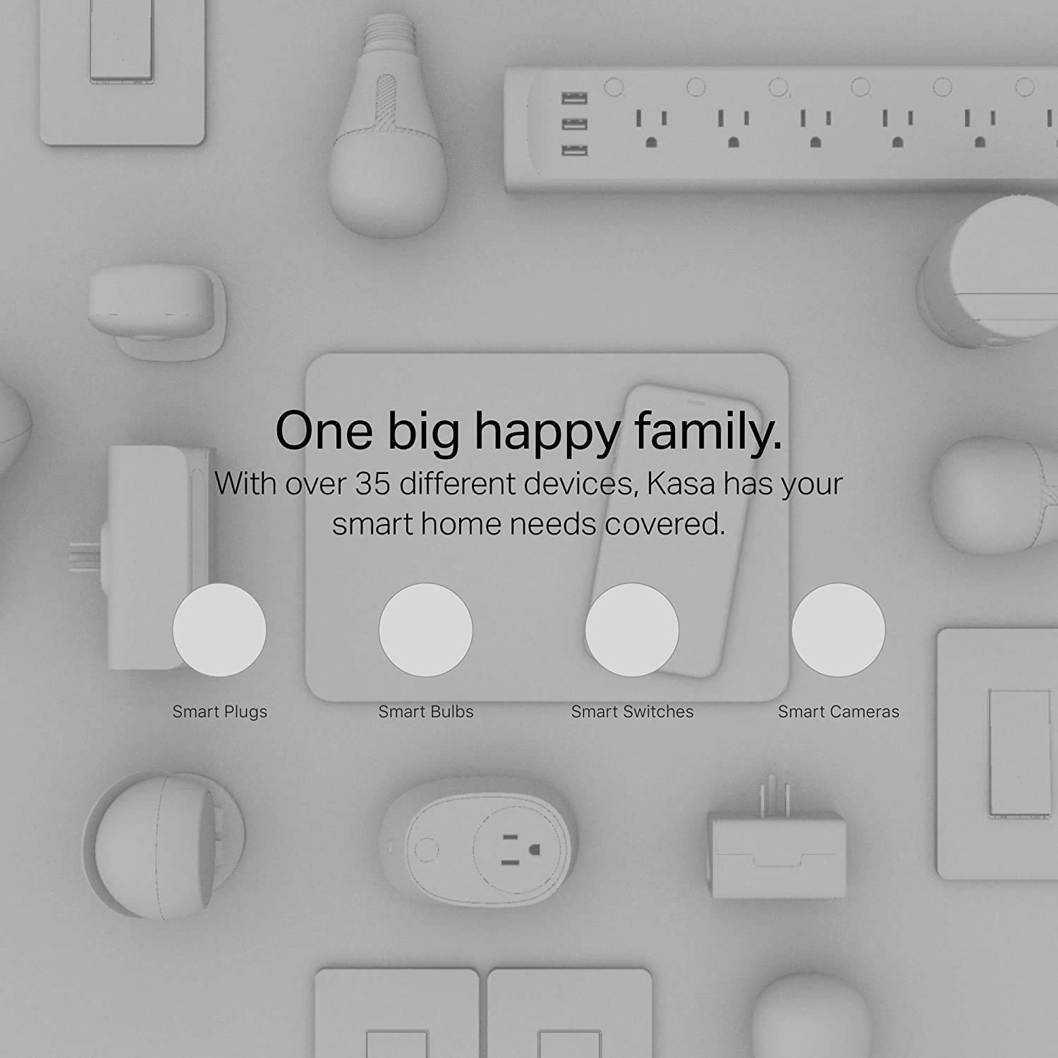 Kasa Smart Plug by TP-Link, Smart Home Wi-Fi Outlet Works with Alexa, Echo, Google Home & IFTTT, No Hub Required, Remote Control, 15 Amp, UL Certified, 1-Pack(HS103) , WHITE