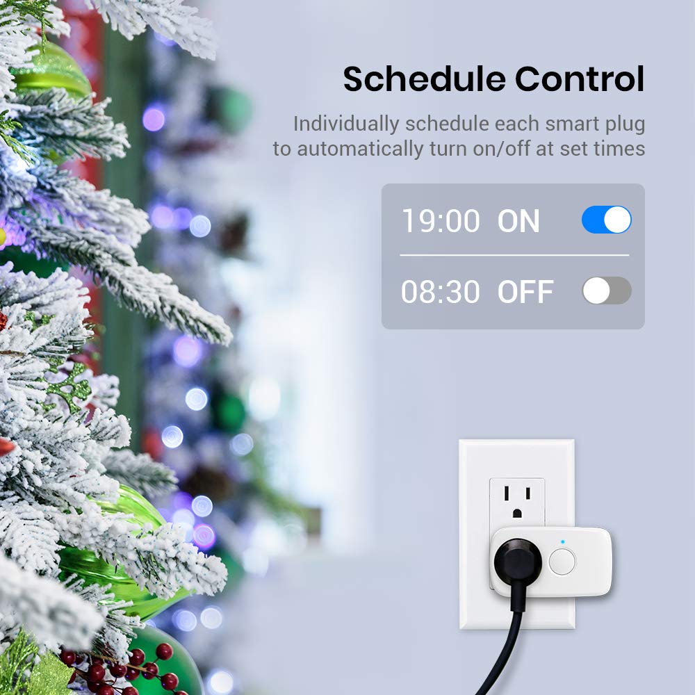 BroadLink Smart Plug, Mini Wi-Fi Timer Outlet Socket Works with Alexa/Google Home/IFTTT, No Hub Required, Remote Control Anywhere (3-Pack)