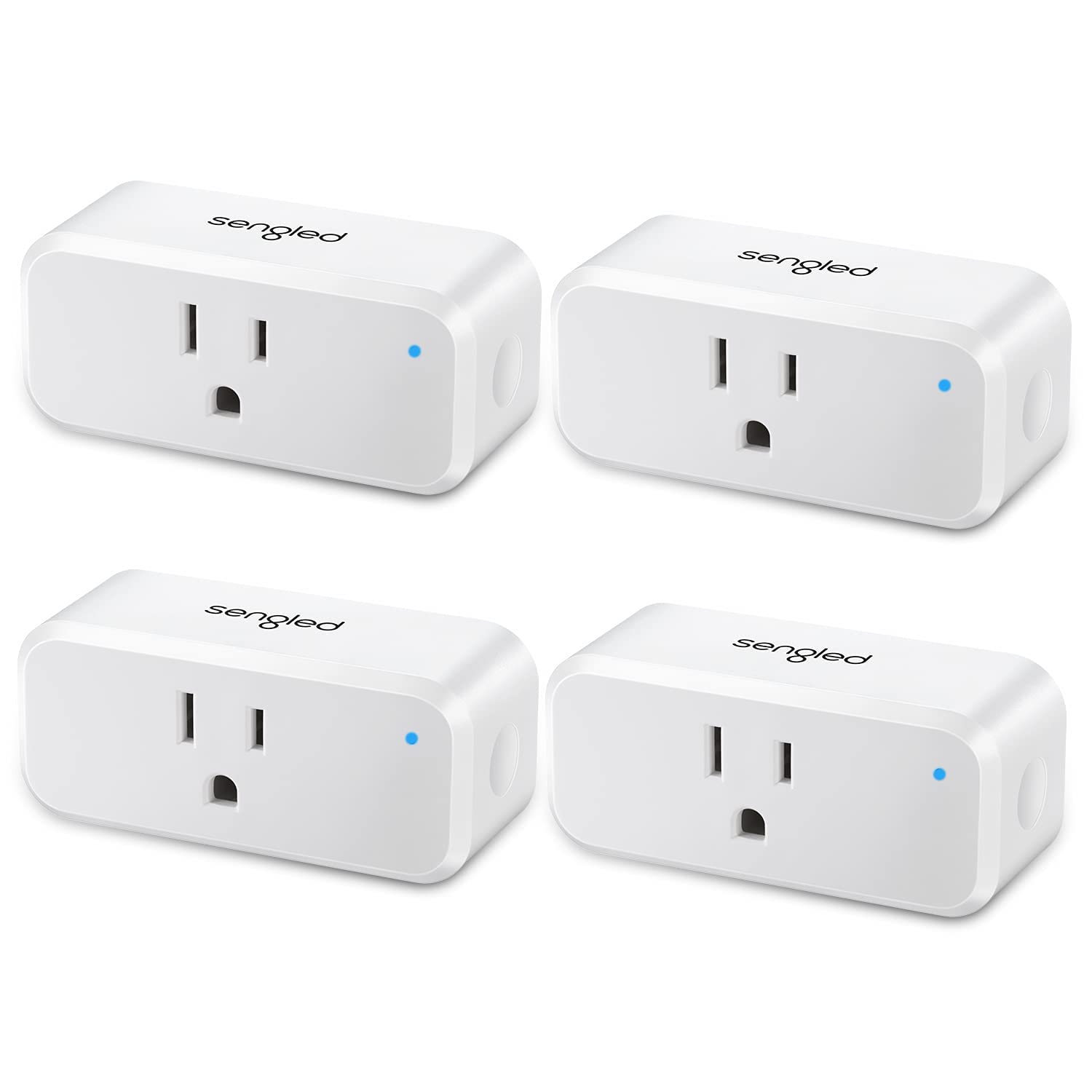Sengled Smart Plug Works with Alexa, Amazon Smart Plug Bluetooth Mesh, Alexa Plug Smart Outlet Remote Control, 15A Smart Socket, 1800W, Timer & Schedule, FCC Certified, No Hub Required, 2-Pack