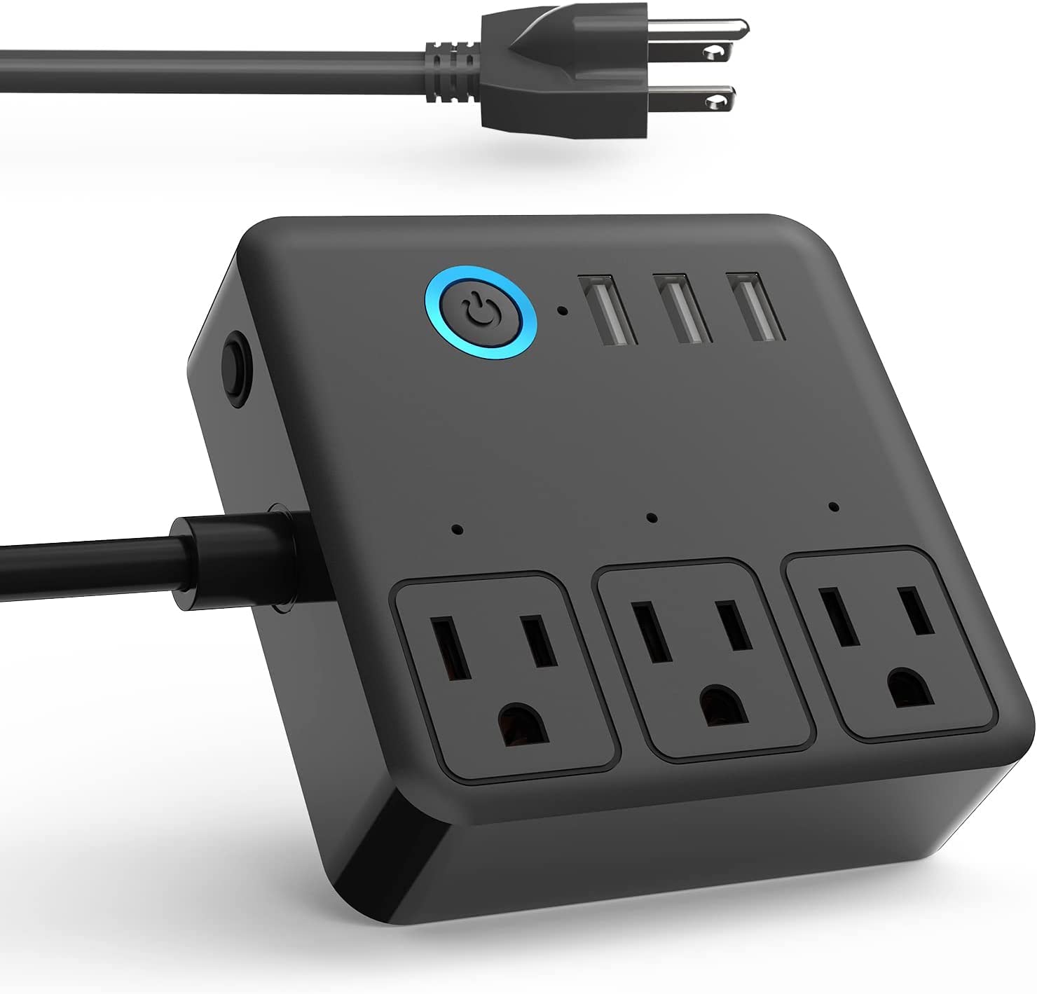 OHMAX Smart Plug Power Strip with 3 Smart USB Ports and 3 Individually Controlled Smart Outlets, Works with Alexa Google Home, Voice Control, WiFi Plug Timer for Christmas Light, UL, 2.4GHz WiFi Only