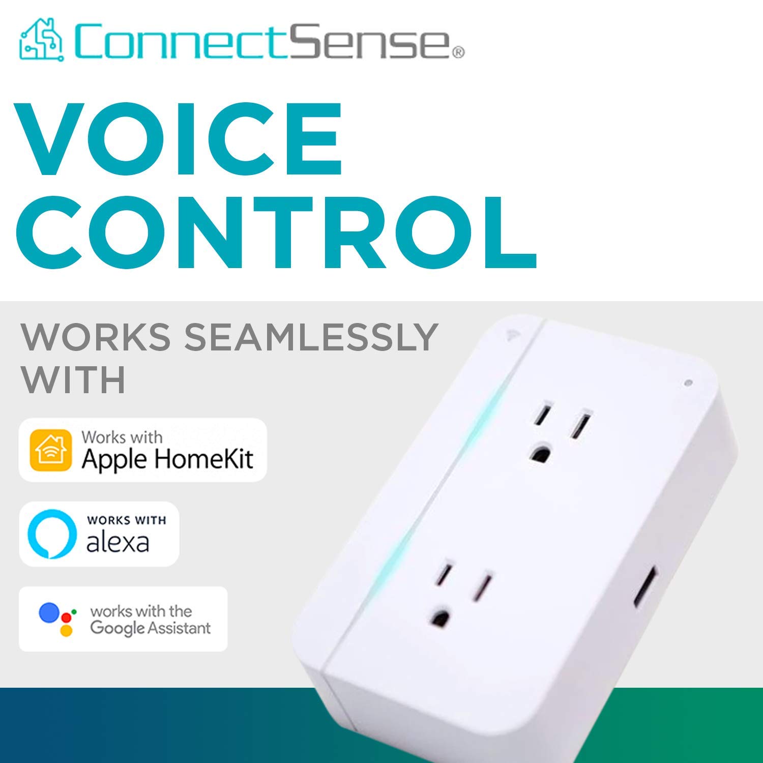 ConnectSense CS-SO-2 Smart Outlet² Plug, White