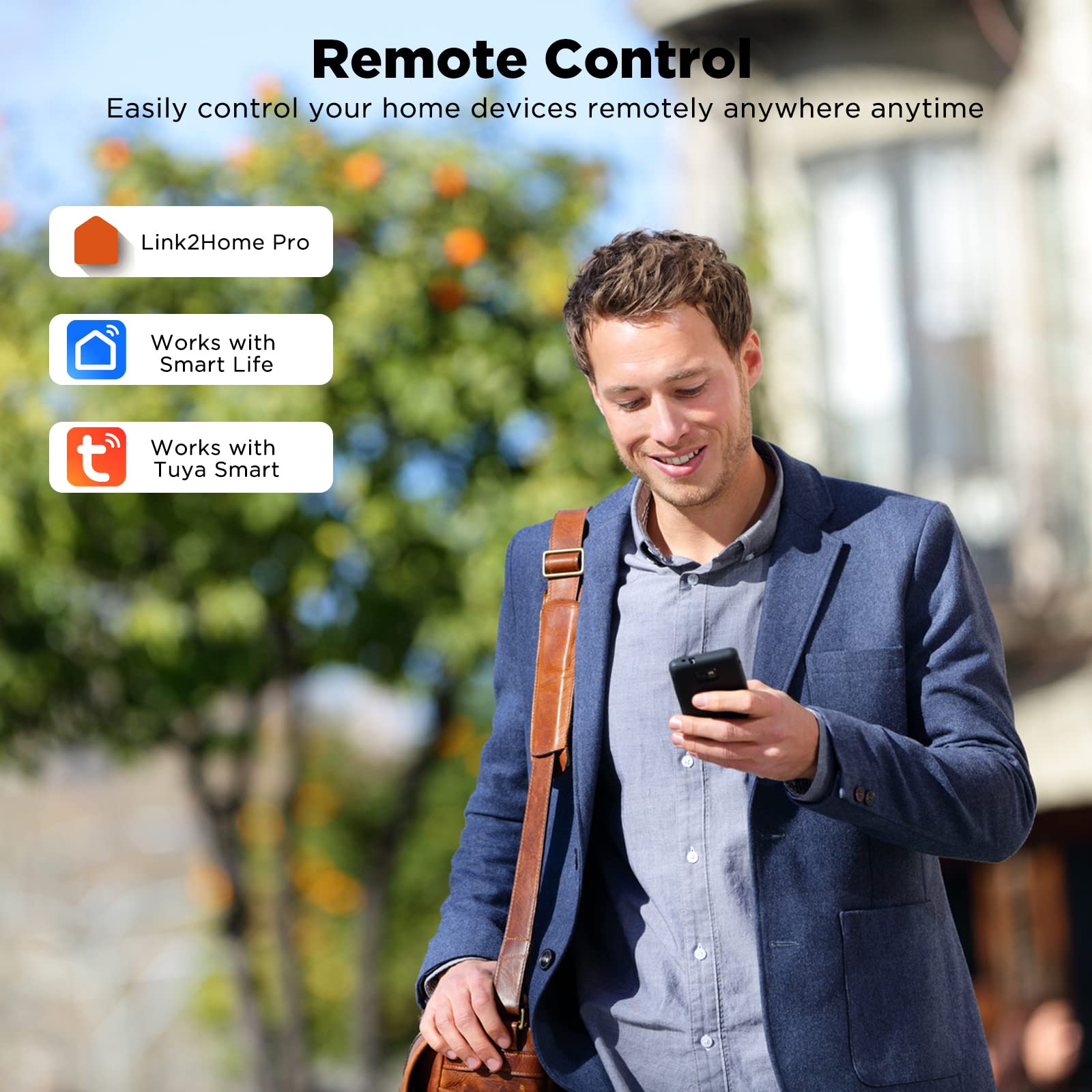 G-Homa Outdoor Smart Plug Waterproof, Wi-Fi 15A Plugs with 2 Sockets, Smart Outlet Work with Alexa and Google Home, No Hub Required, FCC&CSA Certified, 2.4GHz WiFi Only
