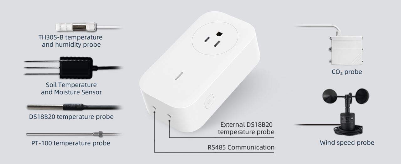 UBiBot Smart Plug WiFi Remote Control Outlet Alexa & IFTTT, Energy Monitoring and Timer Function, No HUB Required, Delayed Switch Supports External Temperature Probe (SP1 WiFi & SIM)