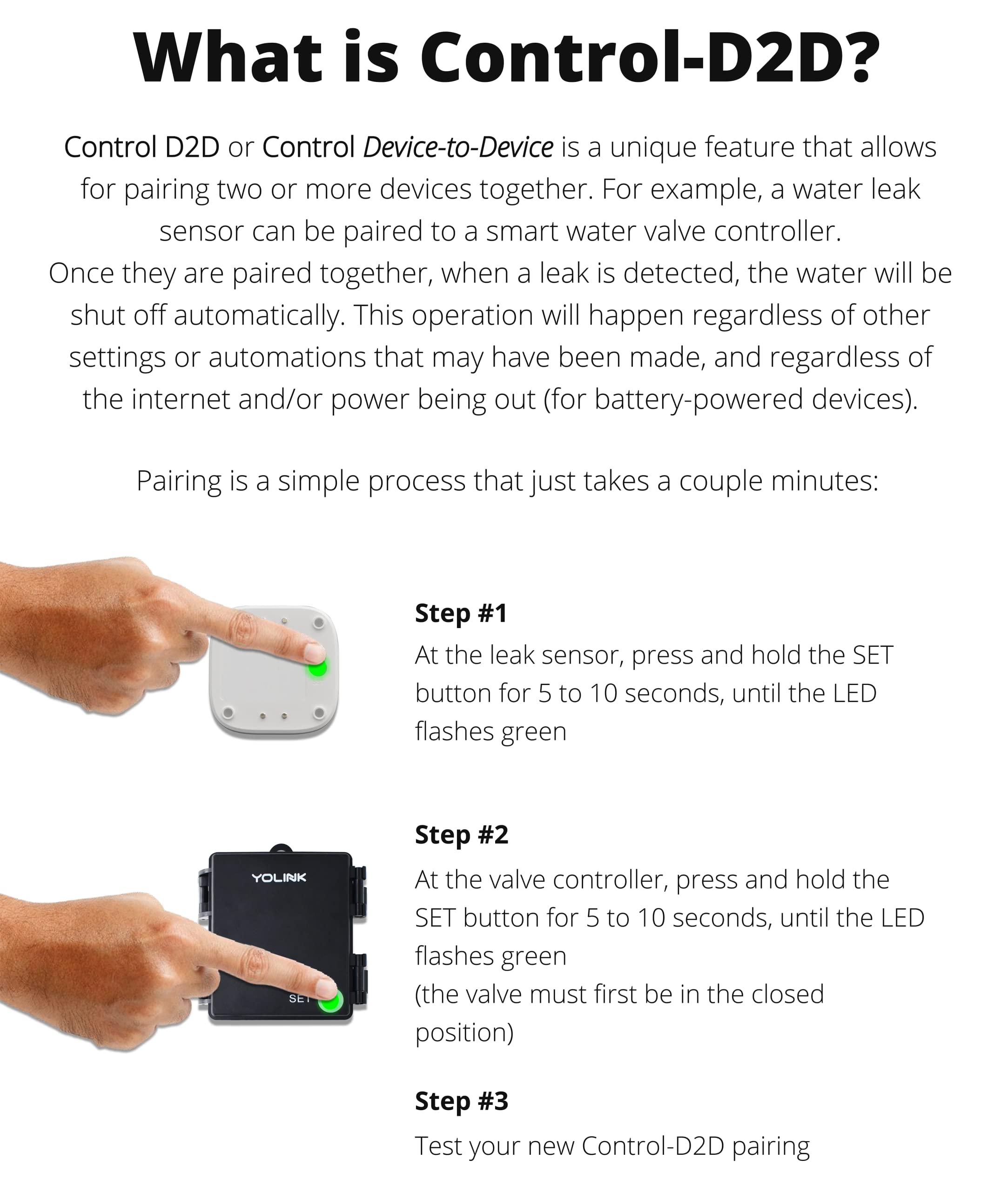 YoLink Remote, 500 Feet World's Longest Range Smart Remote Controller One Button Plugs Switches Outlets Grouping and Controlling, LoRa Enabled Smart Home Automation Device