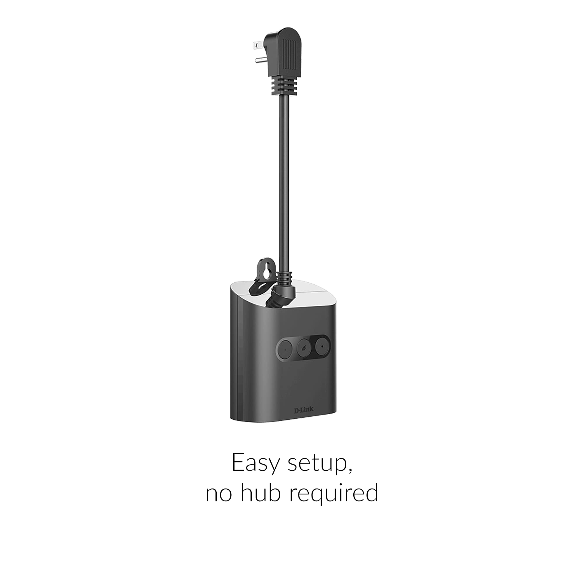 D-Link Wi-Fi Smart Outdoor Plug with 2 Outlets and 1 USB Port, No Hub Required, Works with Google Assistant (DSP-W320-US) , Black