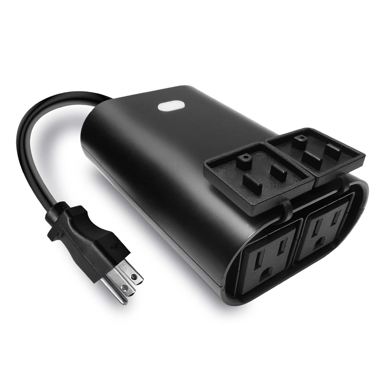 Outdoor Z-Wave Plus On/Off Light and Appliance Plug, 1 On/Off Outlet+ 1 Alway On Outlet, Zwave Hub Required, Works with SmartThings, Wink, Alexa (ZW96)
