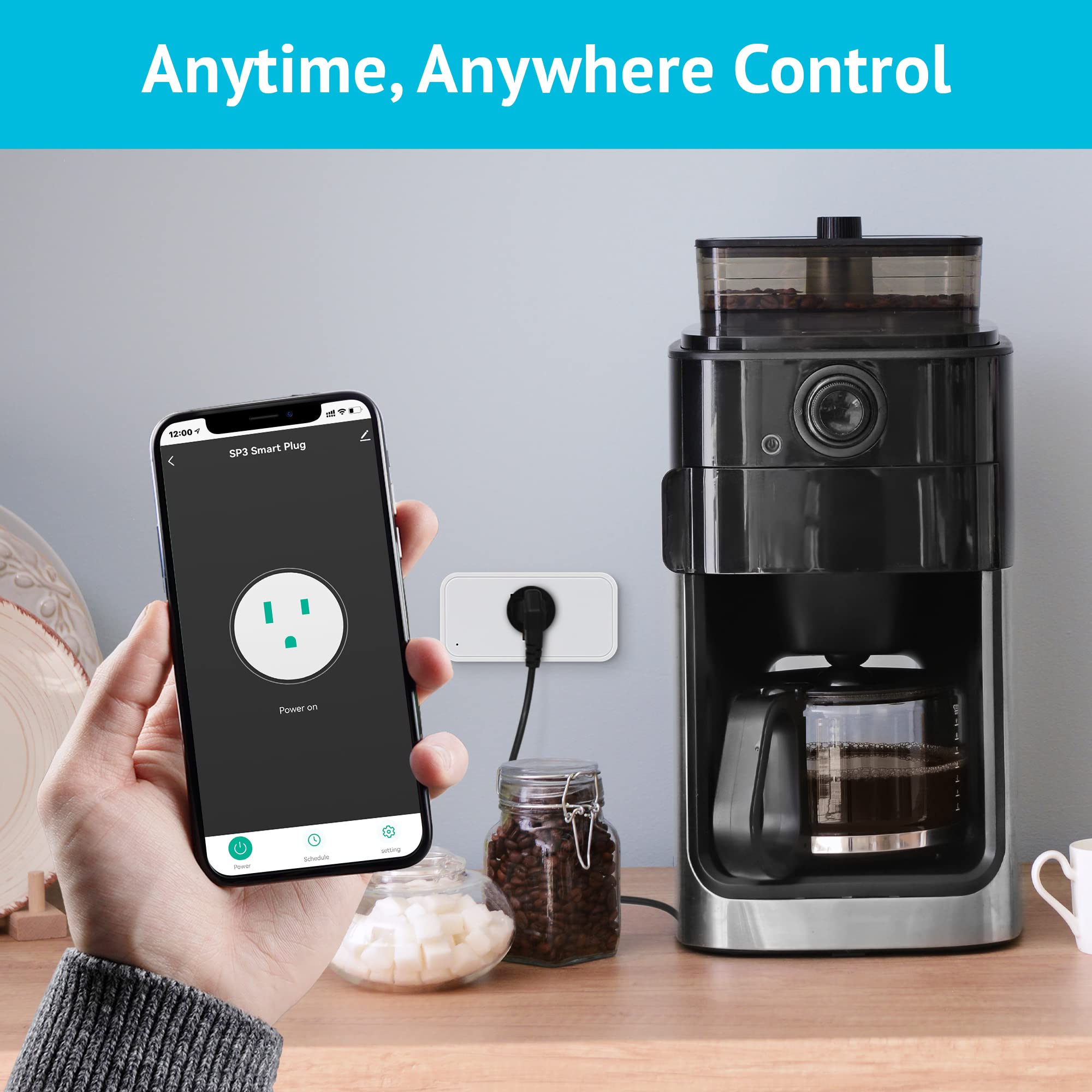 LaView Smart Plug, Smart Outlet Compatible with Alexa, Tuya/BLE Module, Laview App Control Remotely with No Hub Required, Scheduling, ETL, FCC/IC Certified
