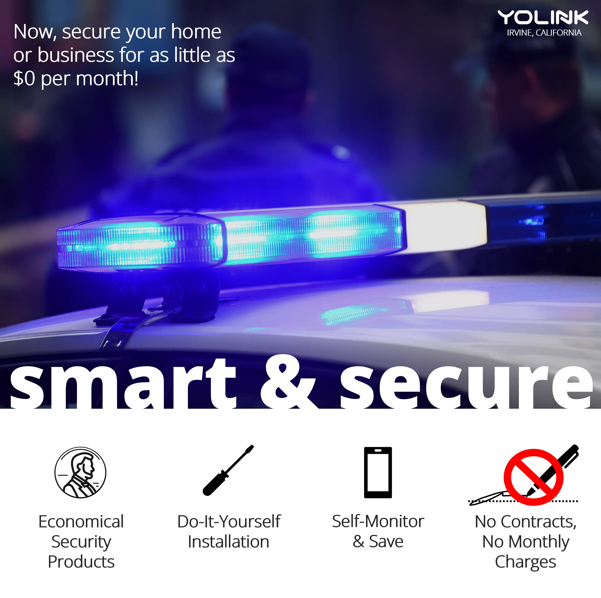 Smart Window Door Sensor, YoLink 1/4 Mile Long Range Wireless Door Sensor Works with Alexa IFTTT, Smartphone Monitoring App Alerts Open Reminder, Alexa, IFTTT, Home Assistant, YoLink Hub Required
