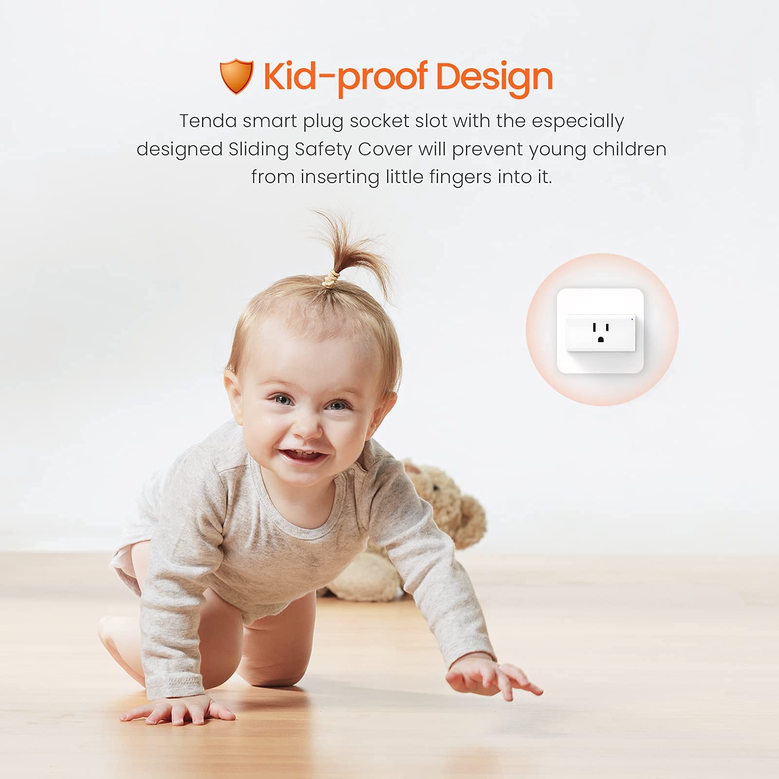 Tenda Beli Smart Plug, Mini Smart WiFi Outlet Works with Alexa Echo & Google Home | No Hub Required | App Remote Control