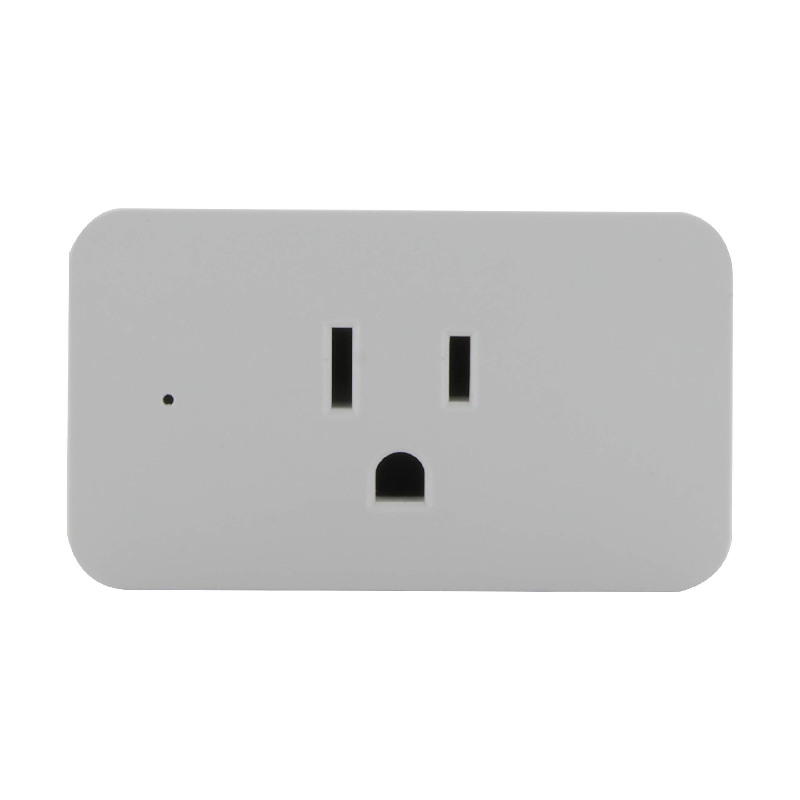 Satco S11270 Starfish 3-Inch On/Off and Dimmer WiFi Smart Plug Outlet, Works with Siri, Alexa, Google Assistant, SmartThings, White