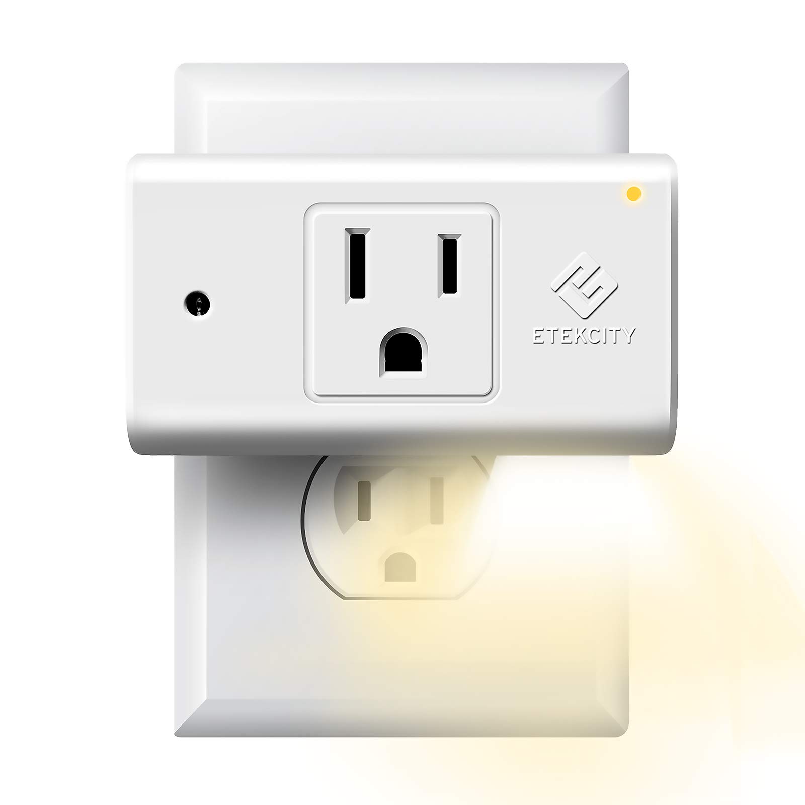 Etekcity Smart Plug, Works with Alexa and Google Home, WiFi Energy Monitoring Outlet with Automatic Night Light, No Hub Required, ETL Listed, White, 15A/1800W