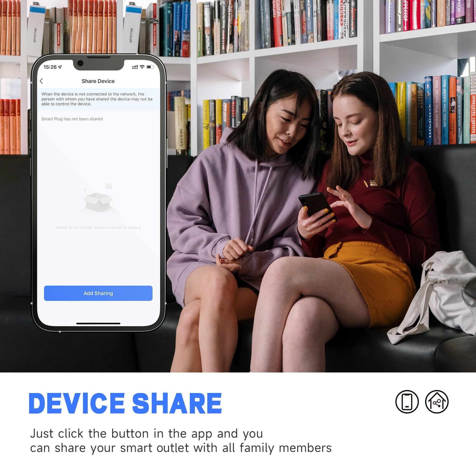Smart Wall Outlet, Smart Wireless Tamper Resistant Outlet Compatible with Alexa and Google Assistant, Remote Control, ETL & FCC Approvel Samrt Receptacle, Requires 2.4 GHz Wi-Fi, No Hub Required