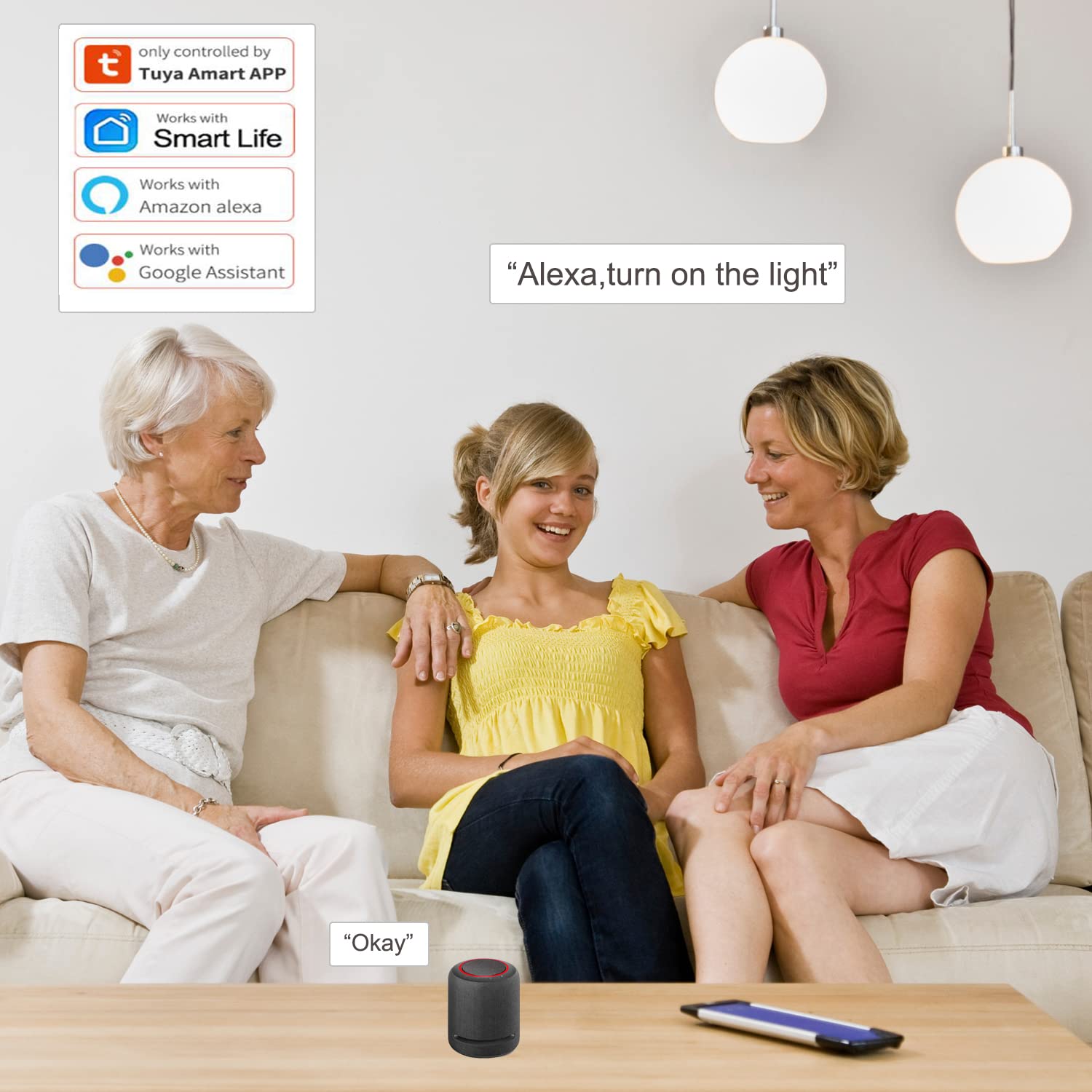 Sparkleiot Mini WiFi Smart Plug Outlet Voice Remtoe Control with Alexa Works with Google Assistant IFTTT, Tuya Smart APP Timer ,No Hub Required