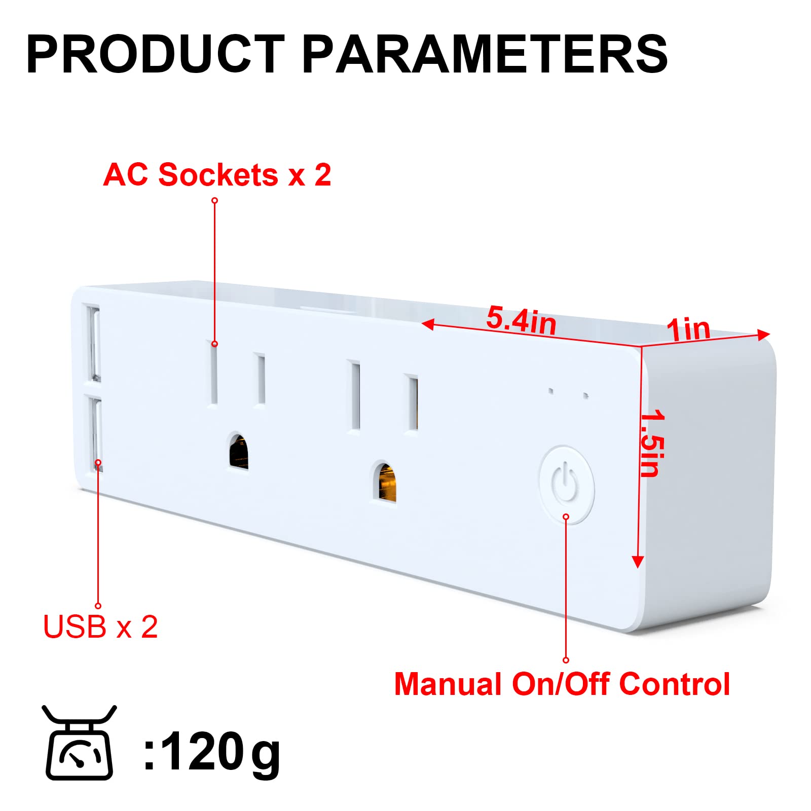 Toxaoii Mini WiFi Smart Plug, Outlet Extender Dual Socket Plugs with USB, Surge Protector with Remote Control and Timer Function, Compatible with Alexa, Google Assistant, No Hub Required