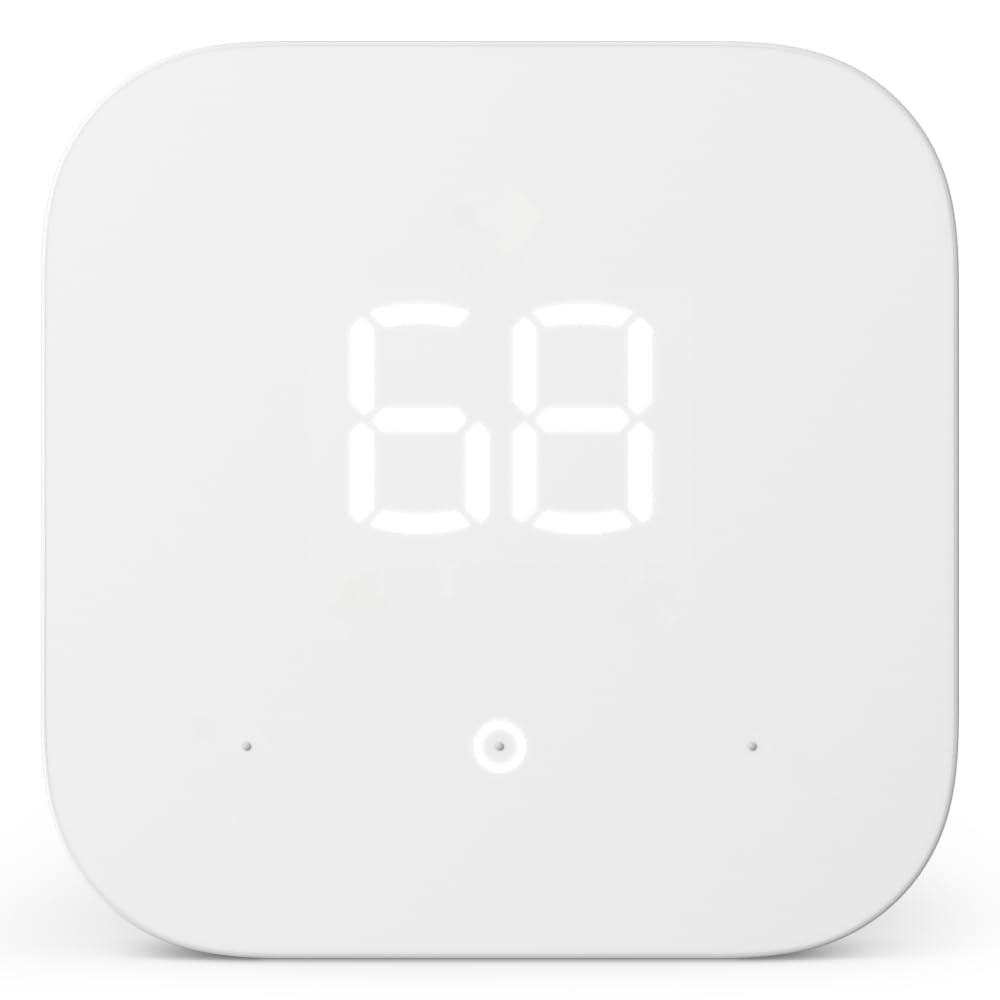 Amazon Smart Thermostat – ENERGY STAR certified, DIY install, Works with Alexa – C-wire required