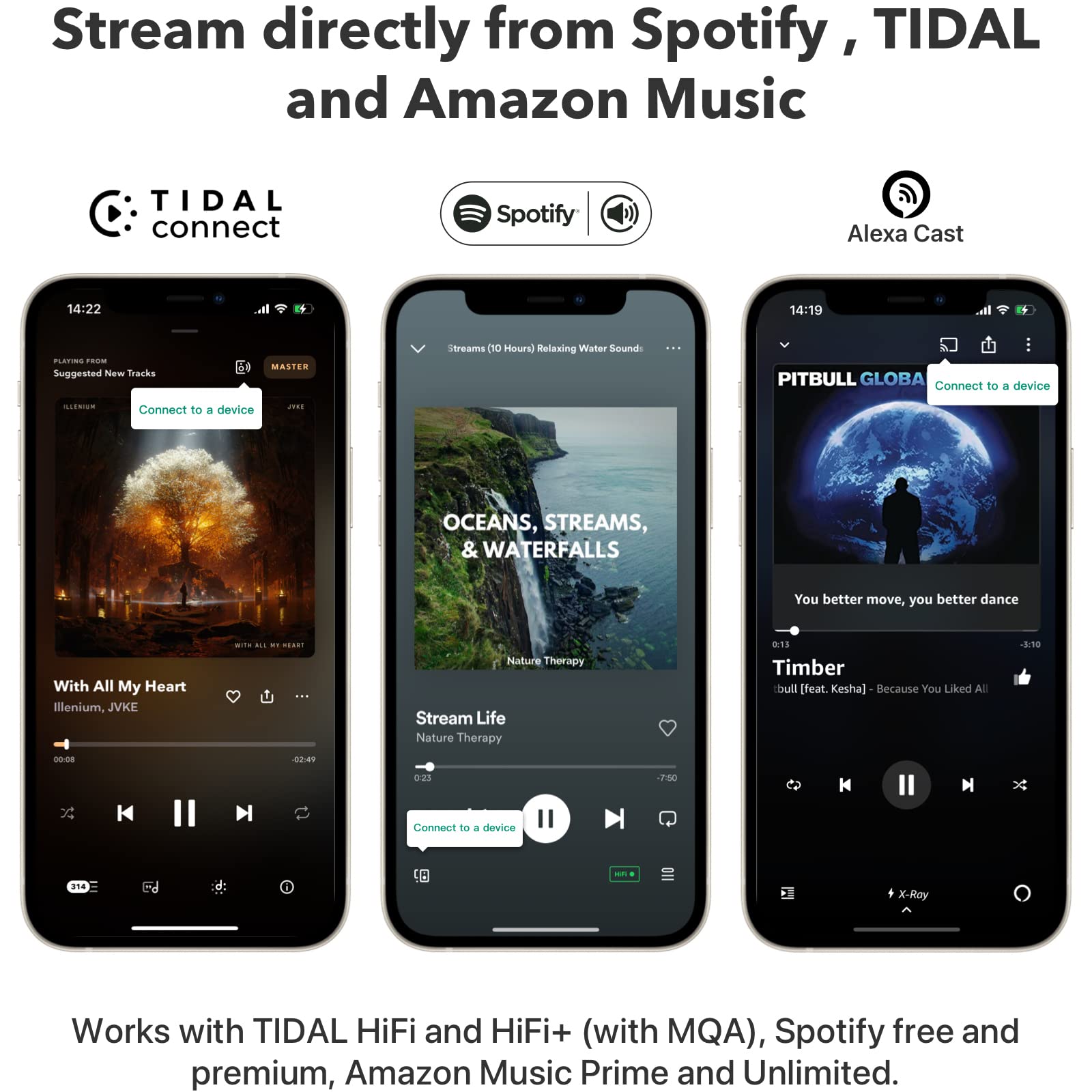 WiiM Mini AirPlay2 Wireless Audio Streamer, Multiroom Stereo, Preamplifier, Works with Alexa and Siri Voice Assistants, Stream Hi-Res Audio from Spotify, Amazon Music and More