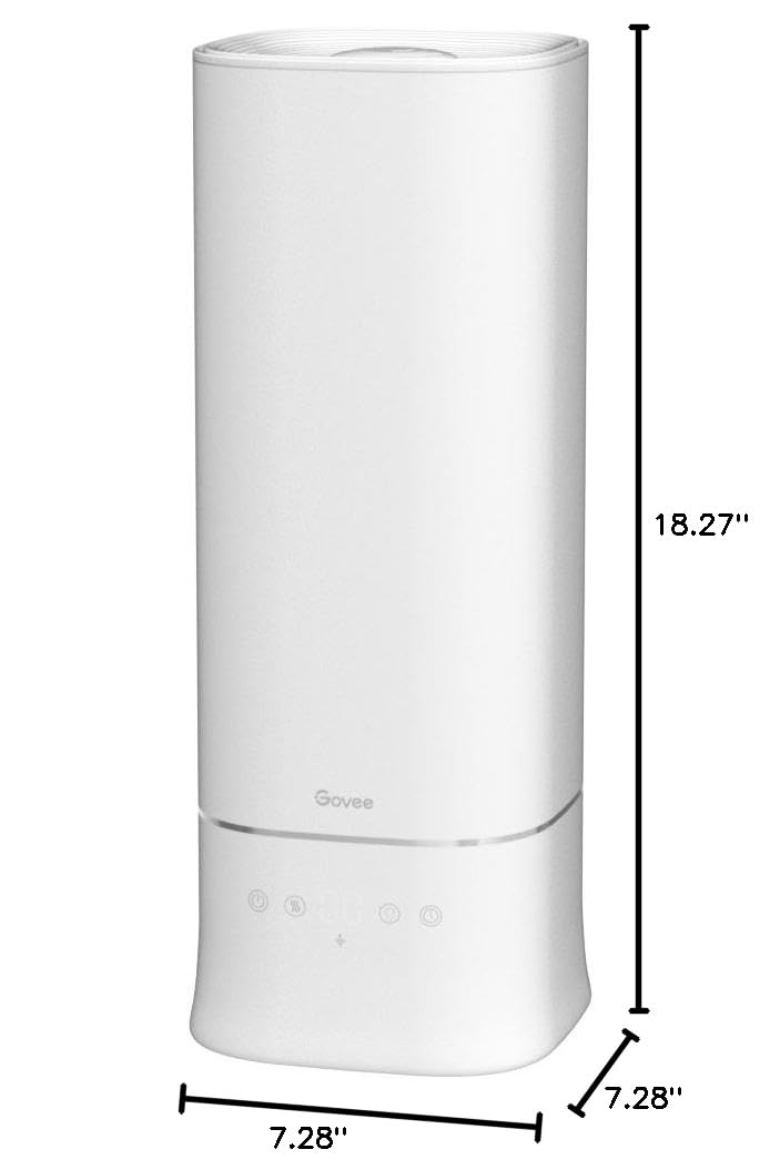 Govee 6L Smart WiFi Humidifiers for Bedroom Large Room Plants, Top Fill Cool Mist Humidifier with App Control, Auto Mode with Sensor, Essential Oil Diffusers and Night Light, Works with Alexa