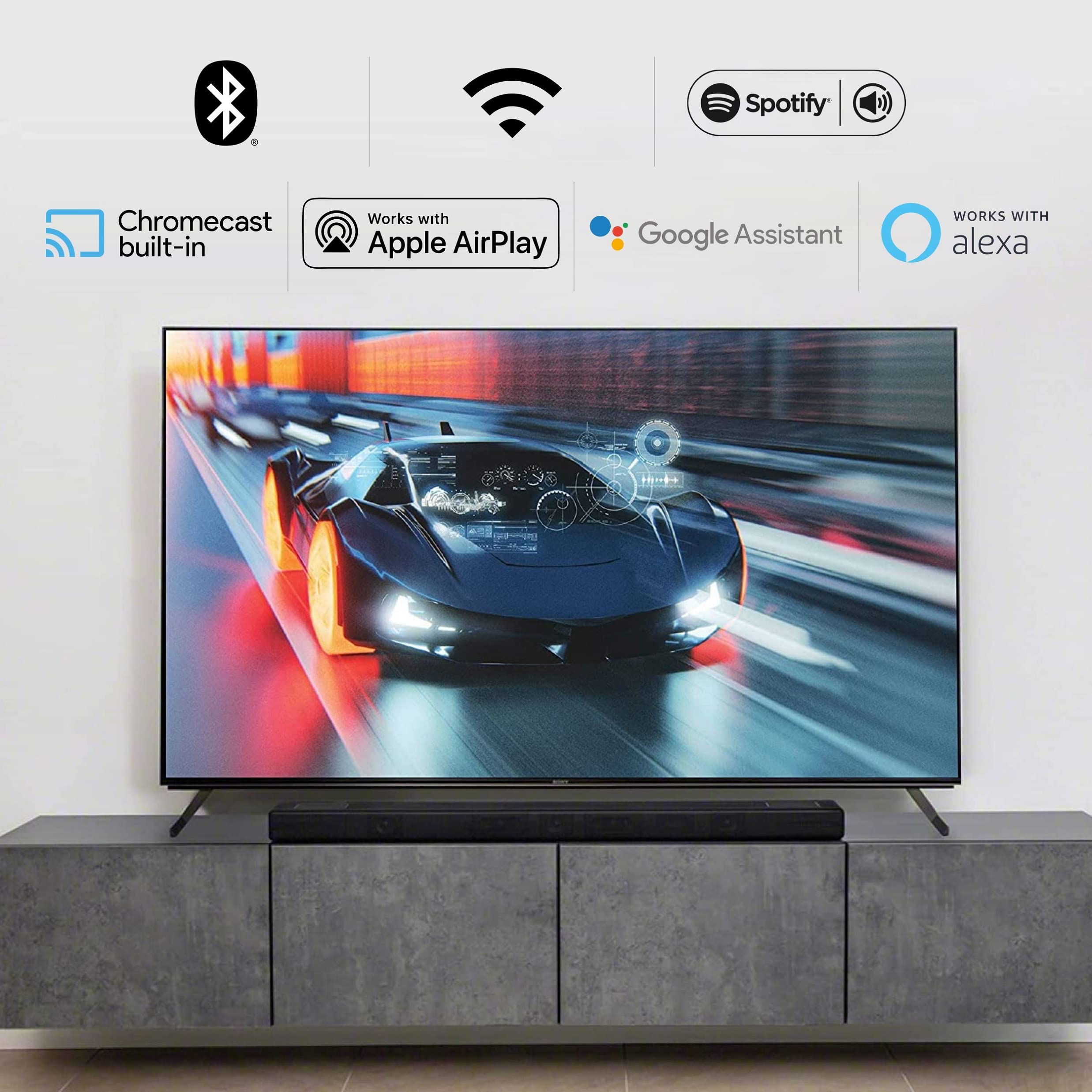 Sony HT-A5000 5.1.2ch Dolby Atmos Sound Bar Surround Sound Home Theater with DTS:X and 360 Spatial Sound Mapping, works with Alexa and Google Assistant