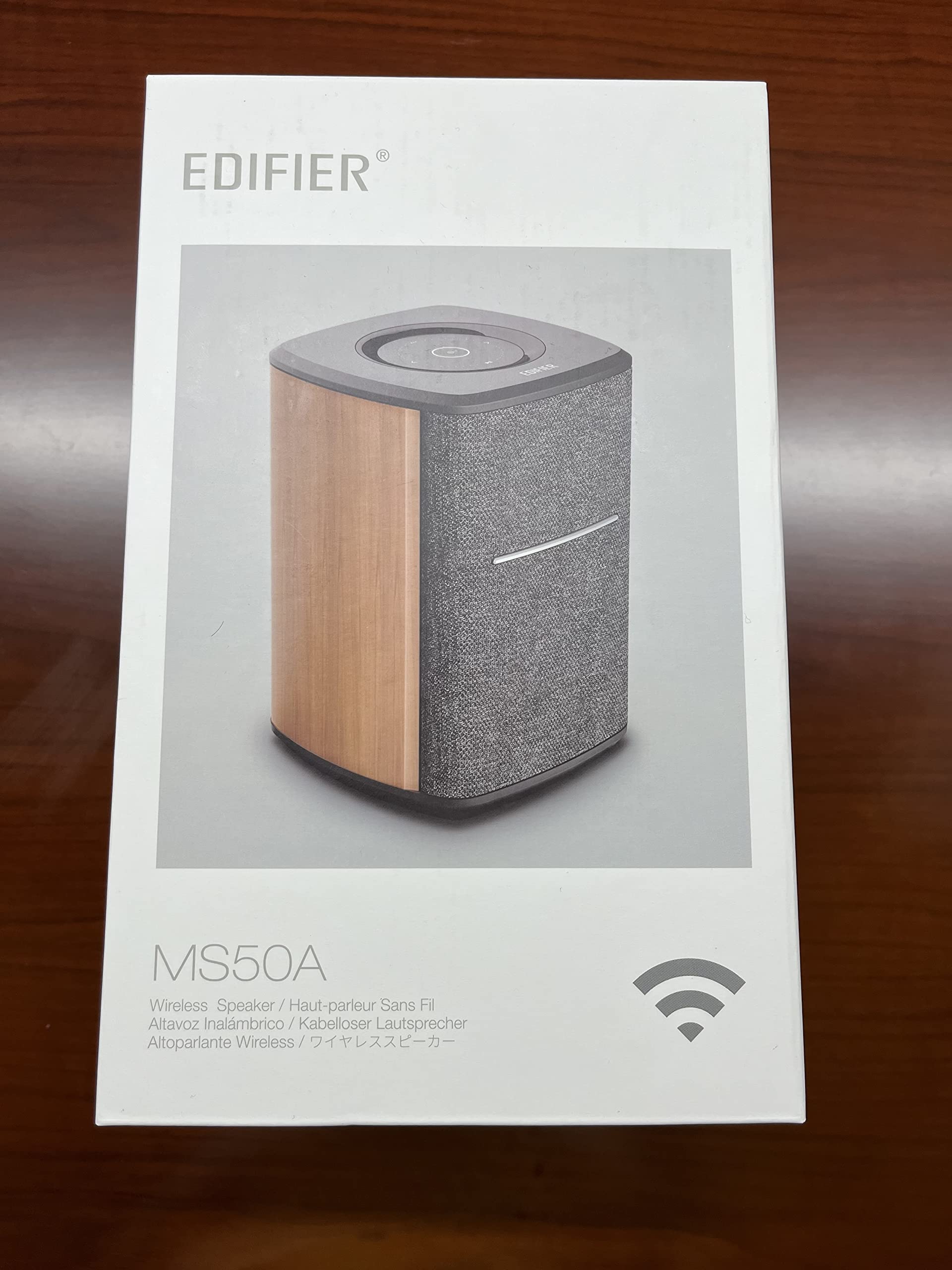 Edifier Mic-Free Smart Speaker, Works with Alexa, Supports AirPlay 2, Spotify Connect, Tidal Connect, 40W RMS Wi-Fi and Bluetooth Sound System, No Microphone, MS50A